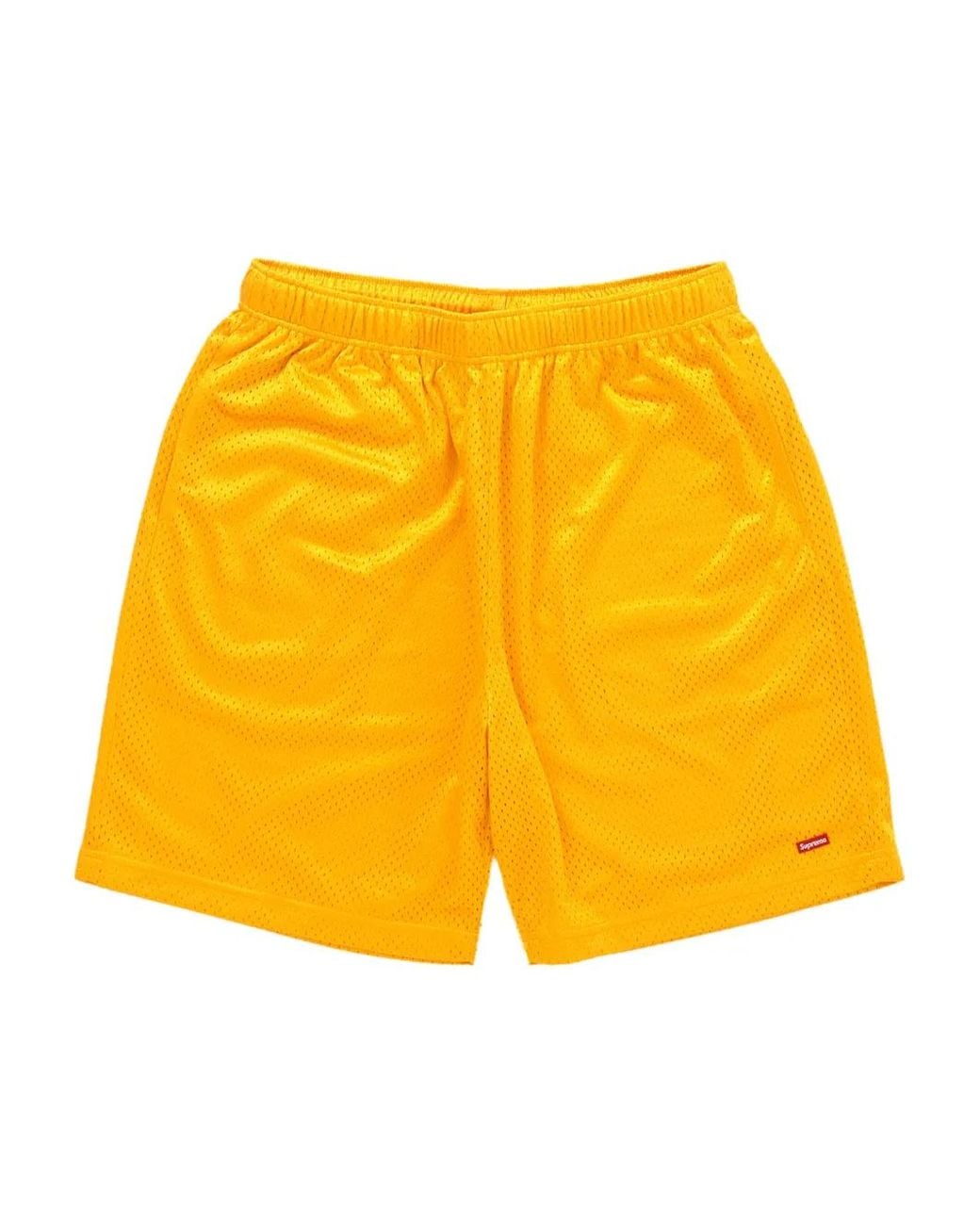 Supreme Mesh Shorts in Yellow for Men | Lyst UK