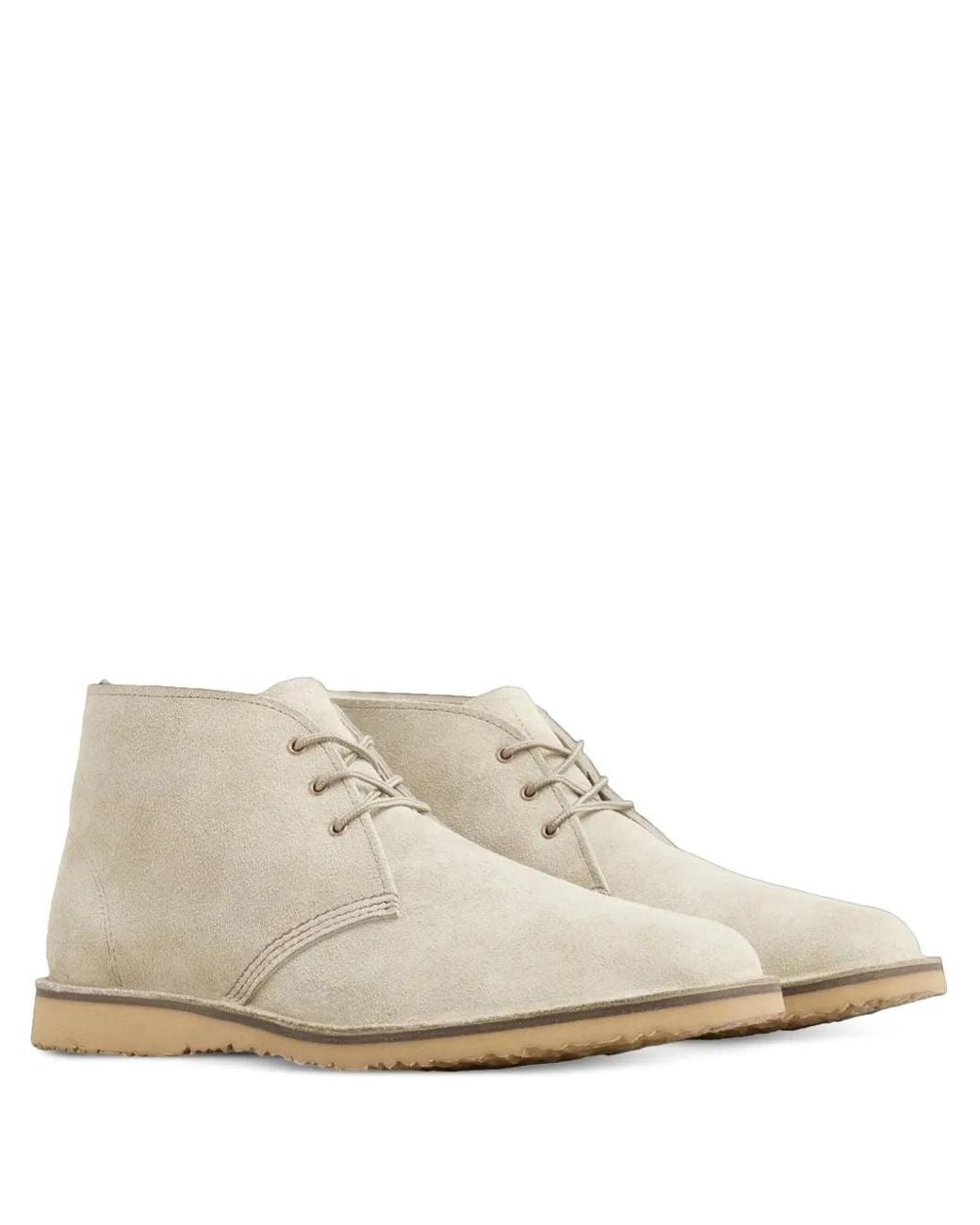 Red Wing Suede Boots in White for Men | Lyst UK