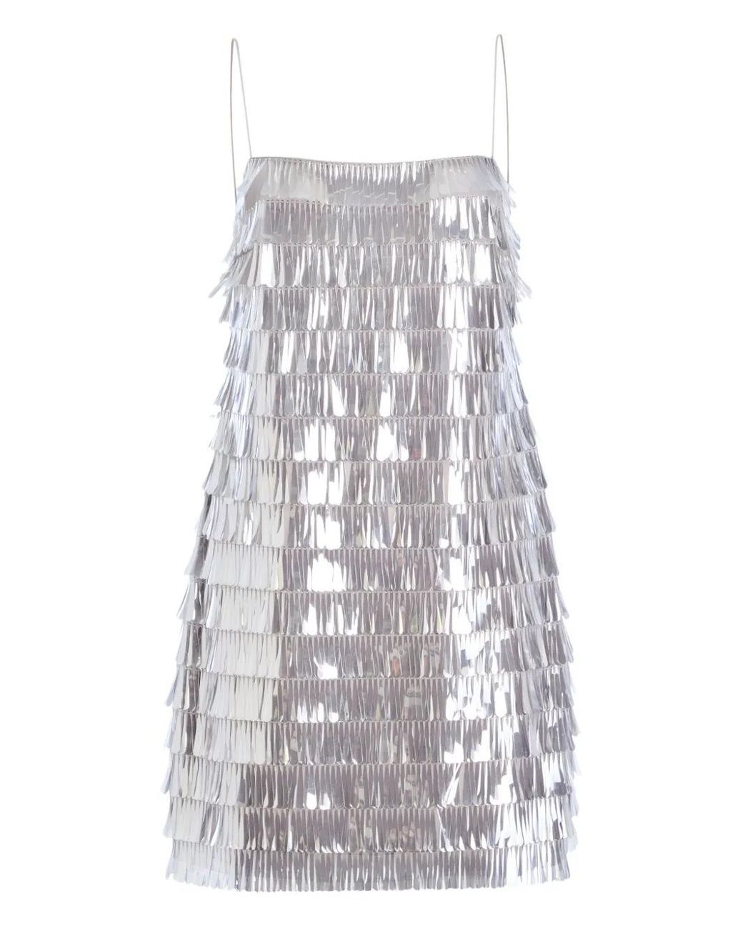 retroféte Amalie Mini Dress in White | Lyst