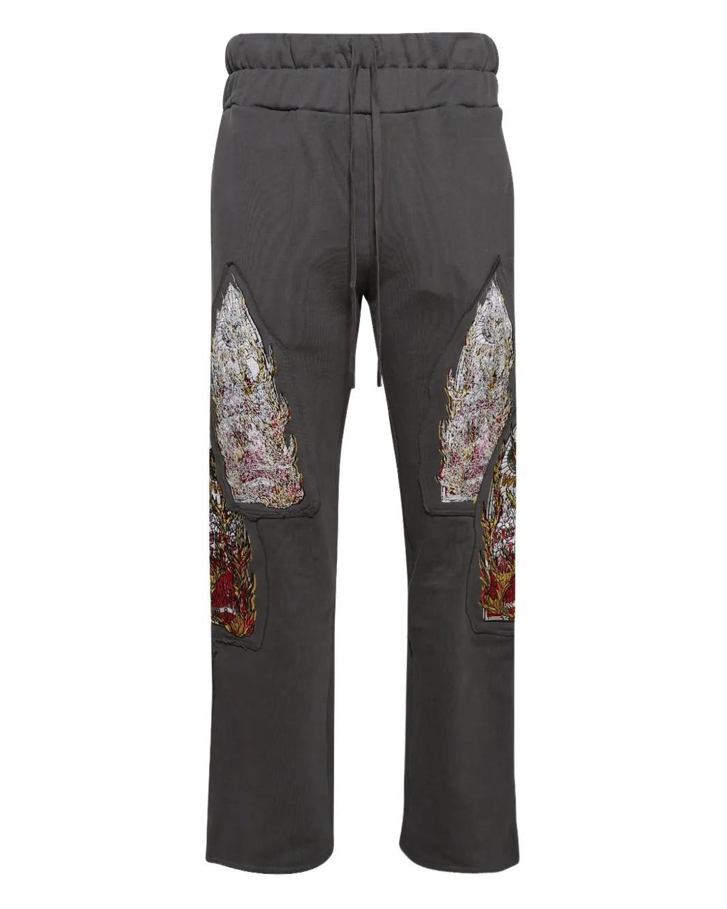 Who Decides War Triple Flame Glass Track Pants in Gray for Men | Lyst