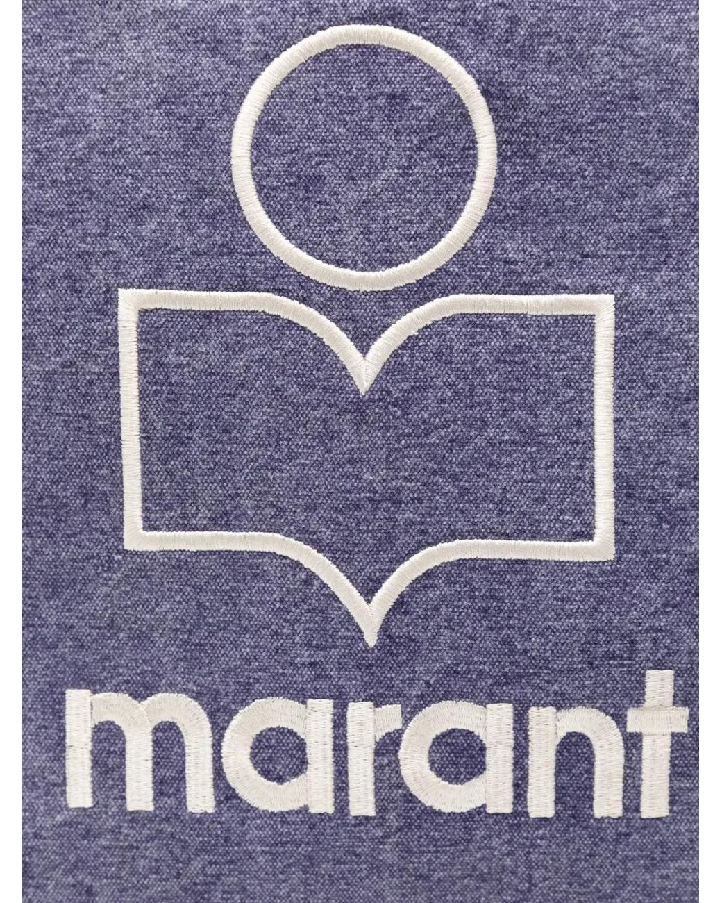 Isabel Marant Small Yenky Logo-Embroidered Tote Bag in Blue | Lyst