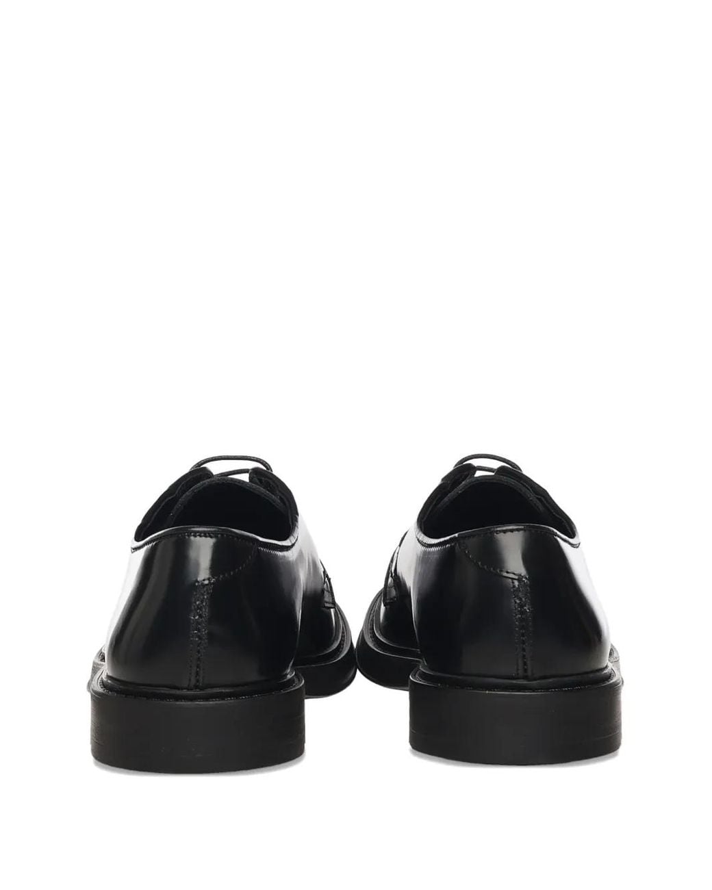 Giuliano Galiano Alan Lace-Up Round Toe Derby in Black for Men | Lyst