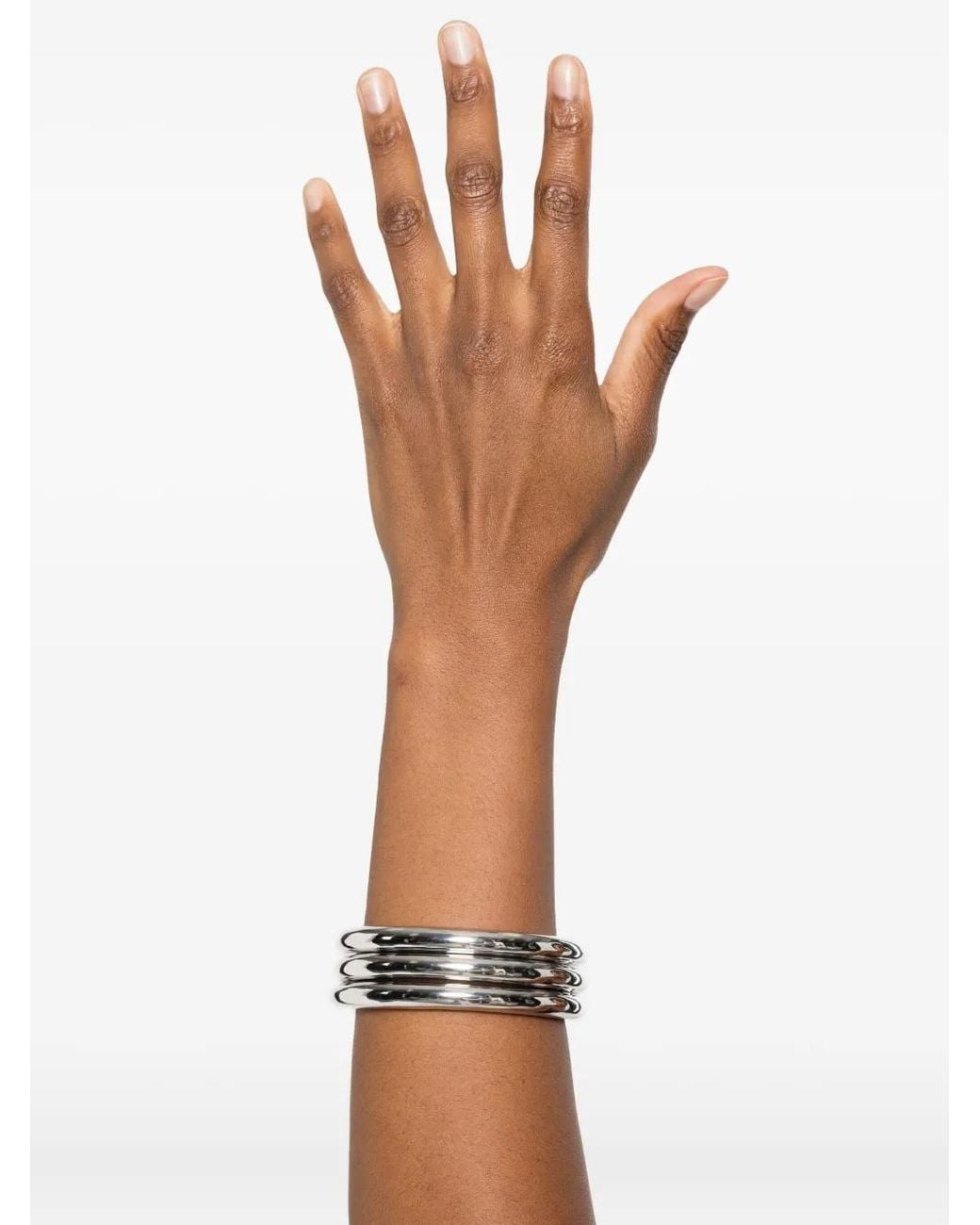 Eddie Borgo Cylinder Bangles (Set Of Three) in Gray | Lyst