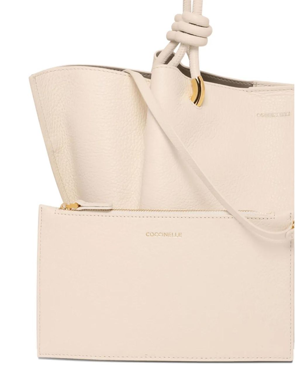 Coccinelle Finn Tote Bag in Natural | Lyst