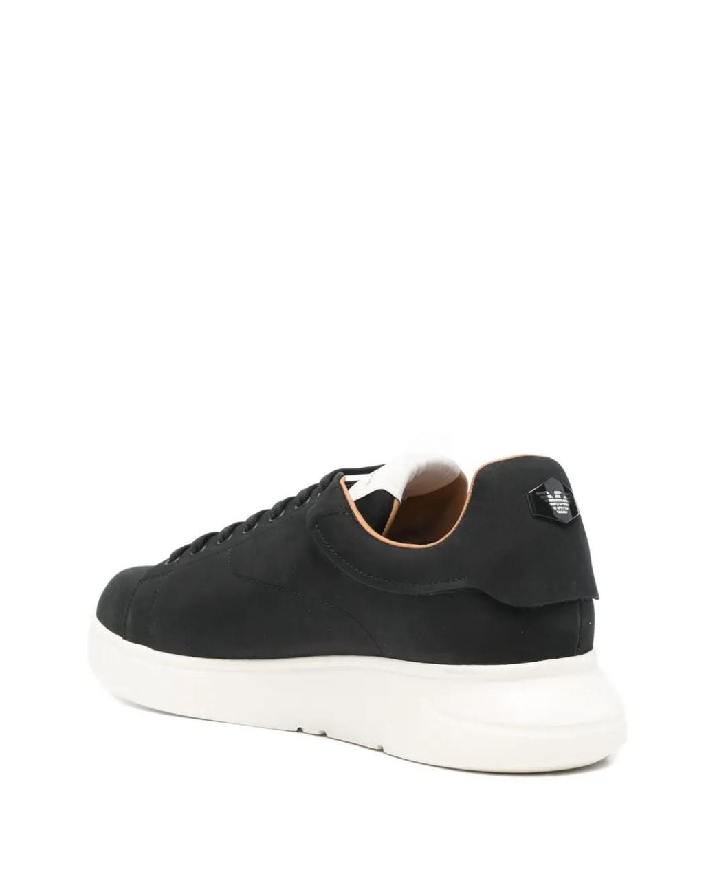 Emporio Armani Lace-Up Sneakers in Black for Men | Lyst