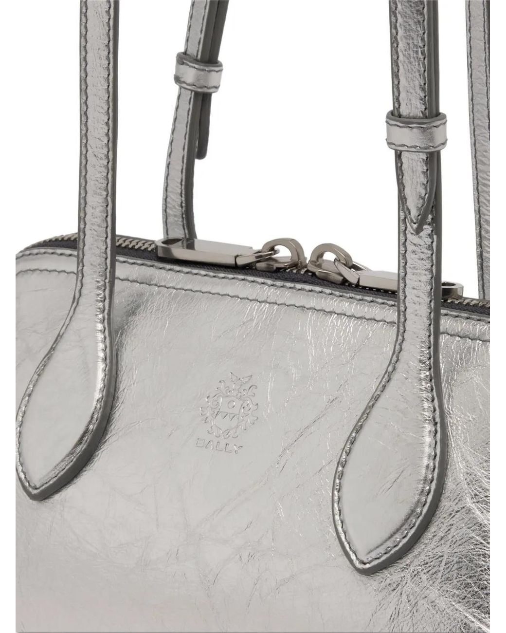 Bally Mini Praline Leather Shoulder Bag in White | Lyst