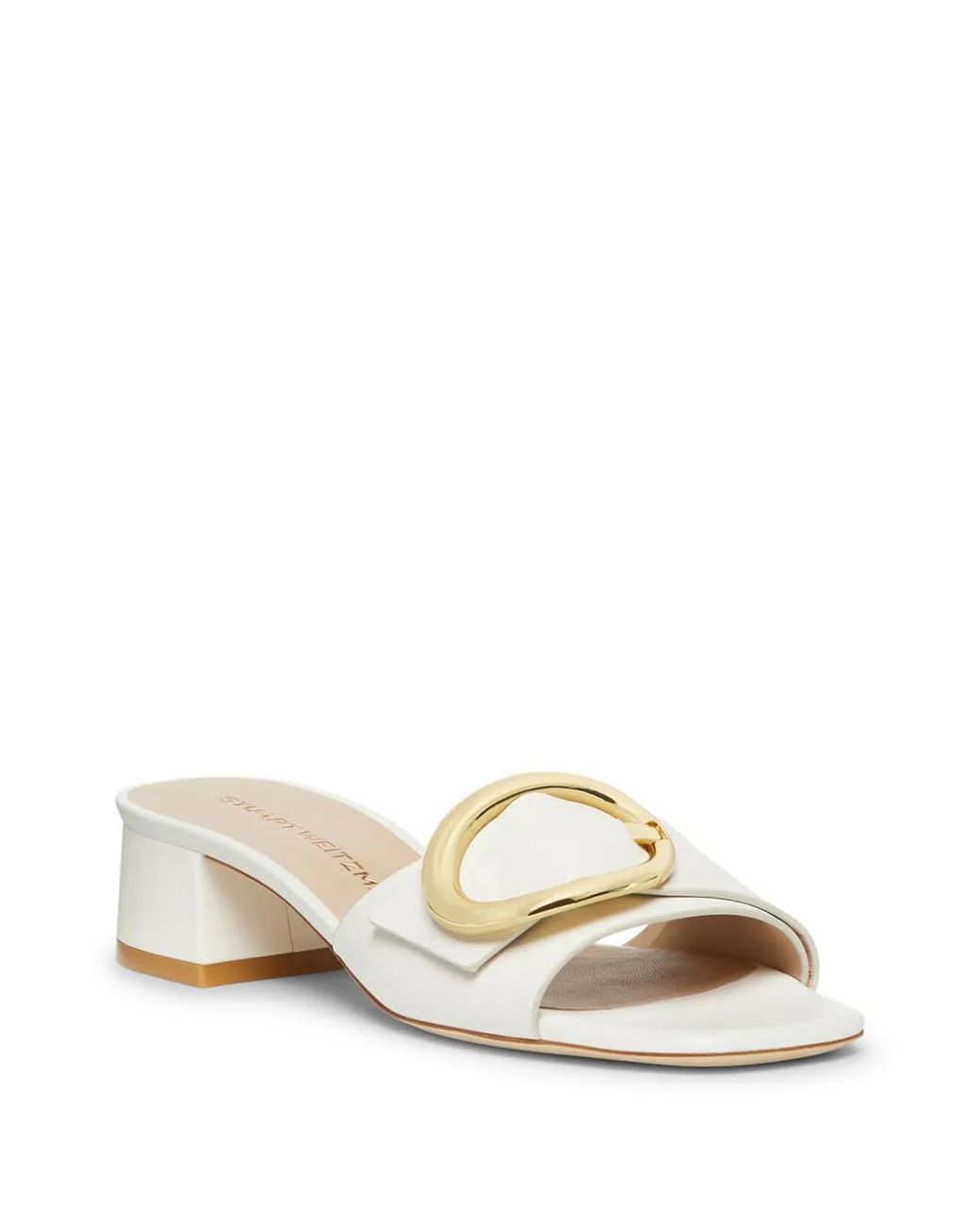 Stuart Weitzman 35Mm Benni Mules in Natural | Lyst