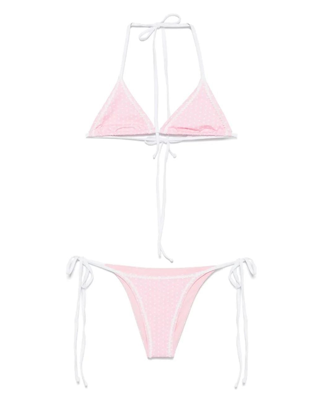 Frankie s Bikinis Polka Dot Print Bikini Set In Pink Lyst frankie-s-bikinis-polka-dot-print-bikini-set-in-pink-lyst