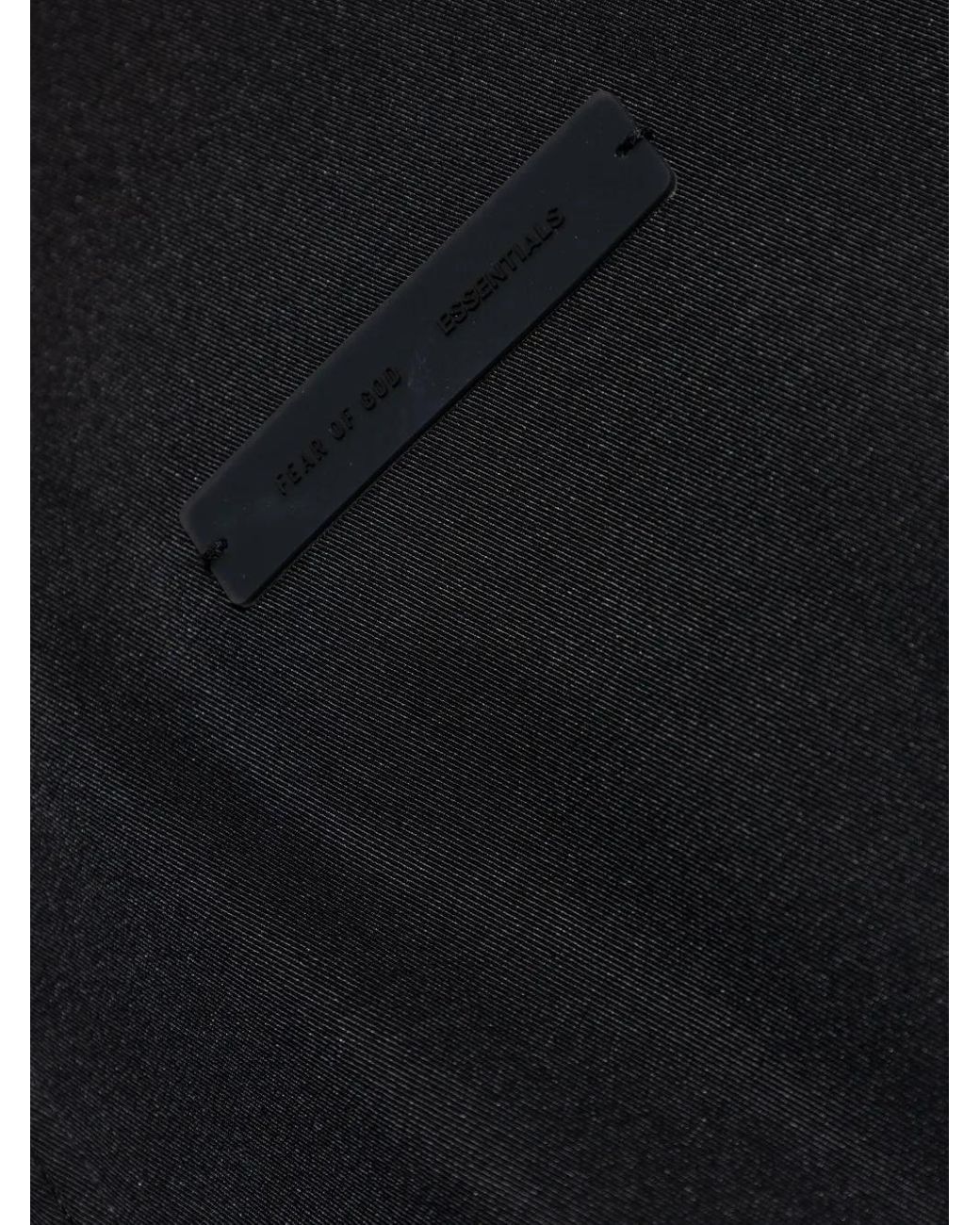Fear Of God Logo-patch Hooded Jacket in Blue for Men | Lyst