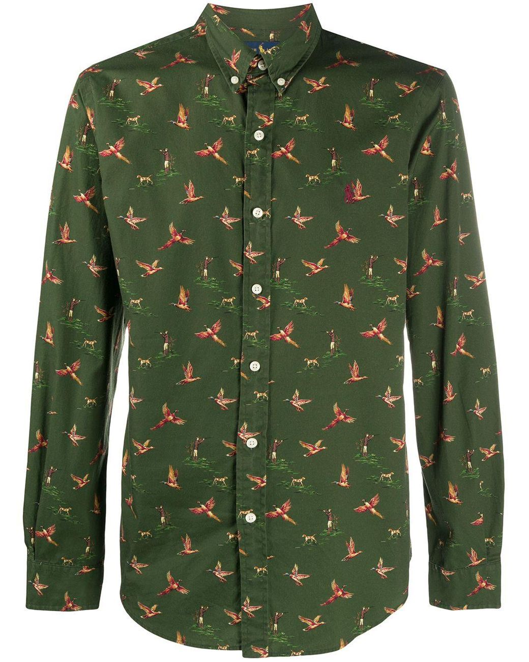 Polo Ralph Lauren Hunter And Pheasant-print Cotton Shirt in Green for ...
