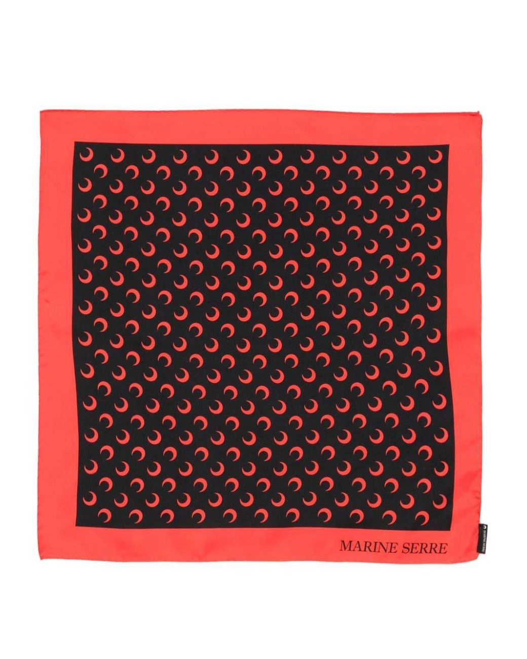 Marine Serre Moon Silk Scarf in Red | Lyst UK