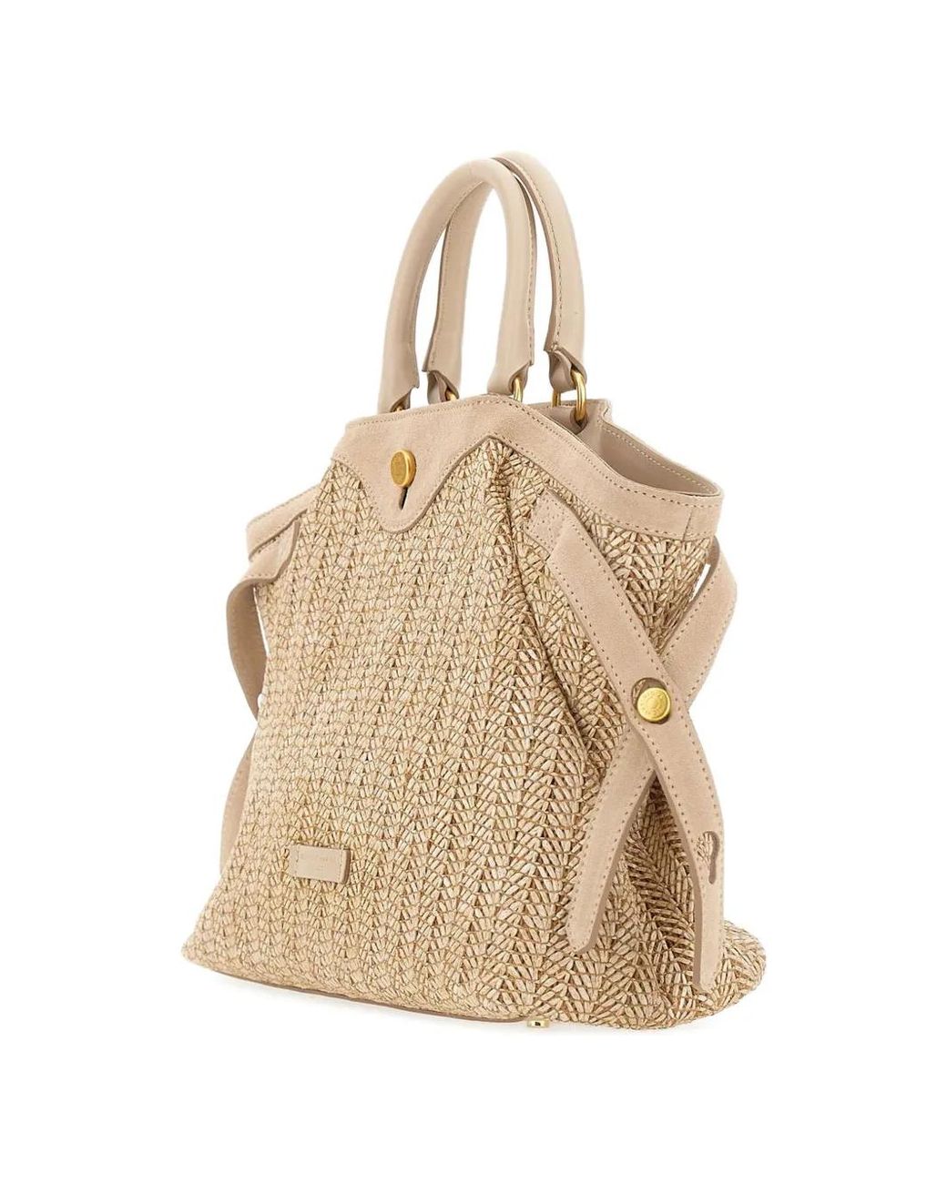 Gianni Chiarini Claudette Woven Leather Tote Bag in Natural | Lyst