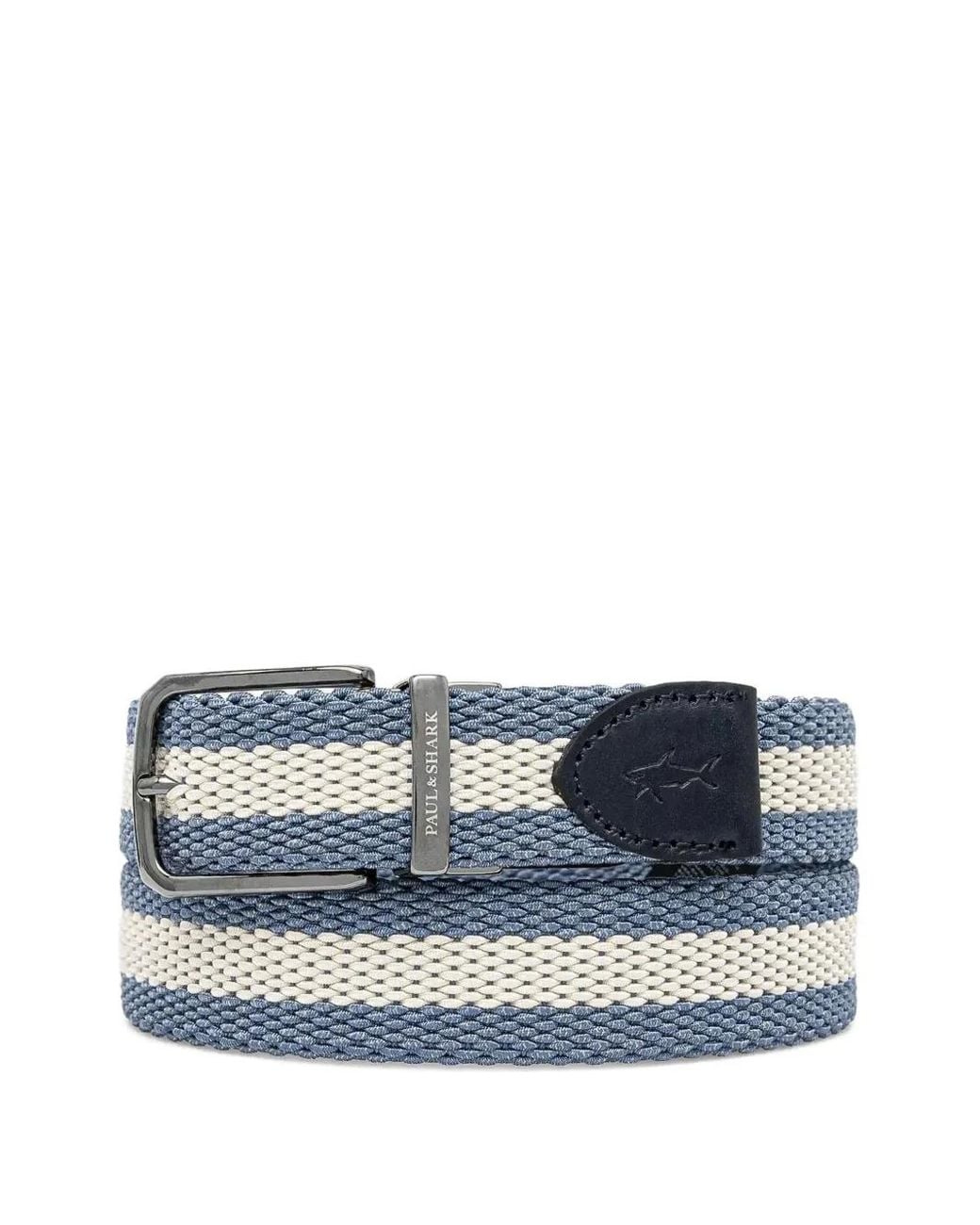 Paul & Shark Striped Belt in Blue for Men | Lyst