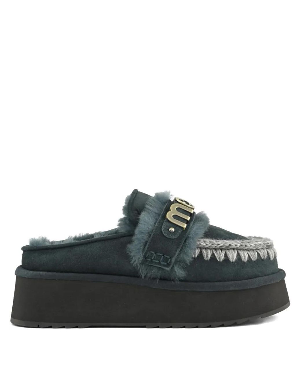 Mou Mules Platform Clog 40 Mm in Black | Lyst UK