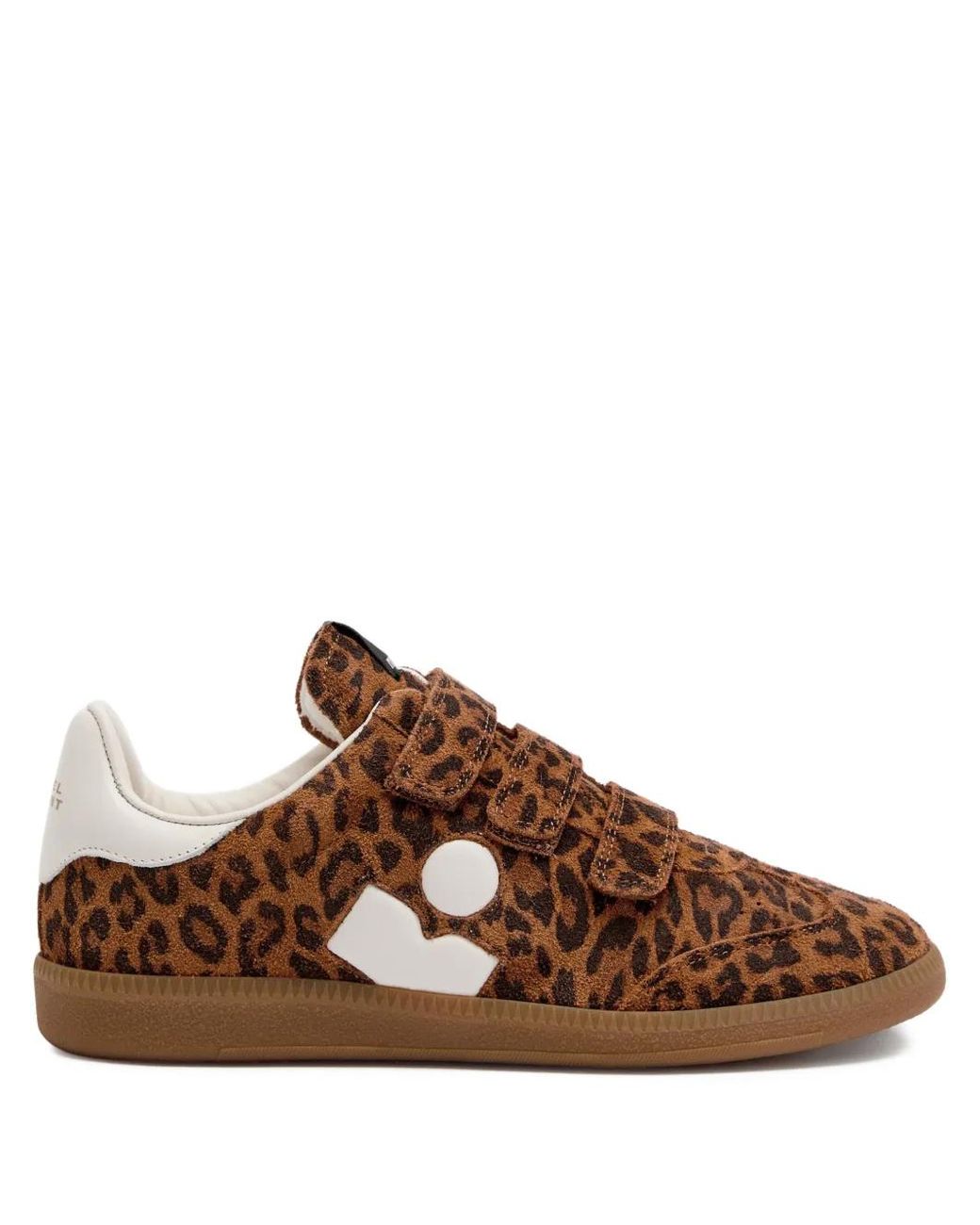 Isabel Marant Beth Leopard-Print Sneakers in Brown | Lyst UK