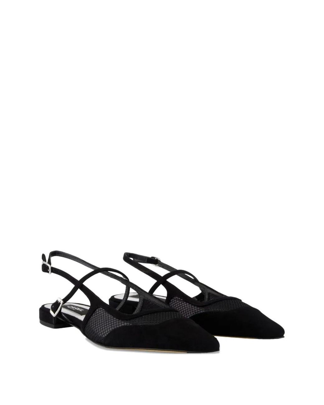 CAREL PARIS Maela Slingback Flat Pumps in Black | Lyst