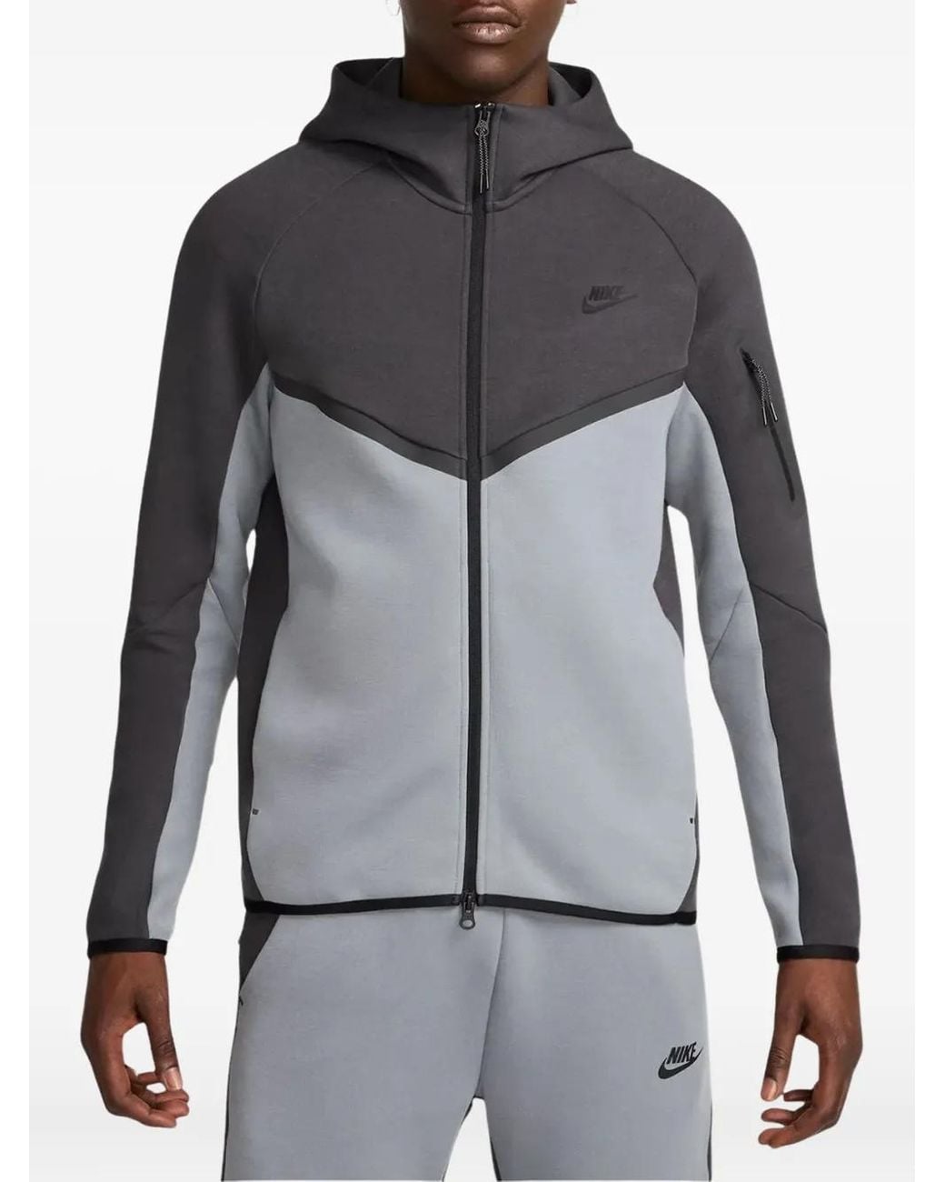 Nike Tech Fleece Windrunner Zip-Up Hoodie in Gray for Men | Lyst