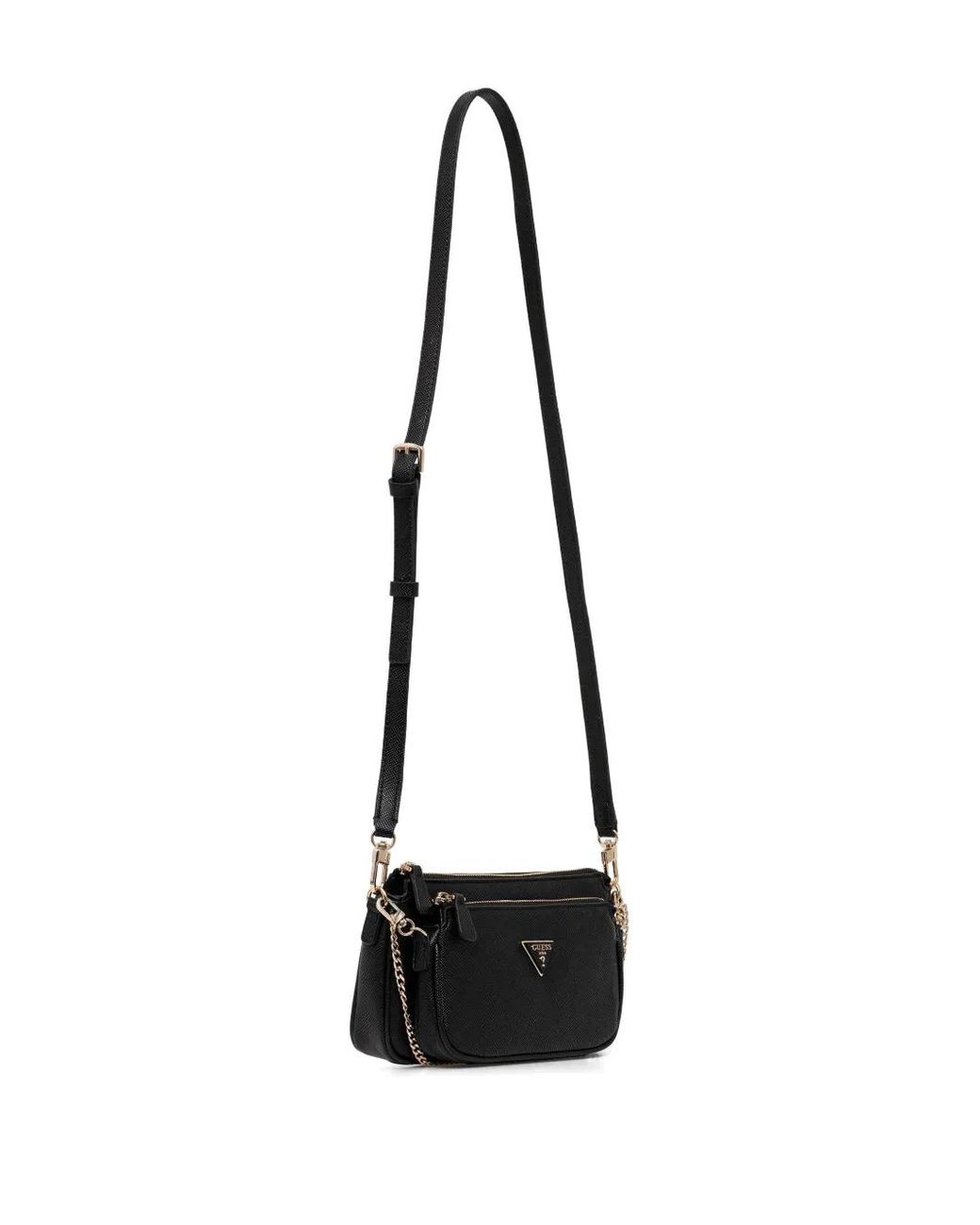 Guess Mini Noelle Chain-Strap Crossbody Bag in Black | Lyst