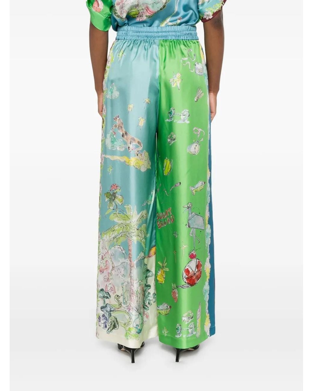 ALÉMAIS Daria Pants in Green | Lyst