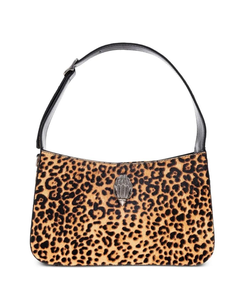 Kurt Geiger Bond Leopard-Print Shoulder Bag in Metallic | Lyst