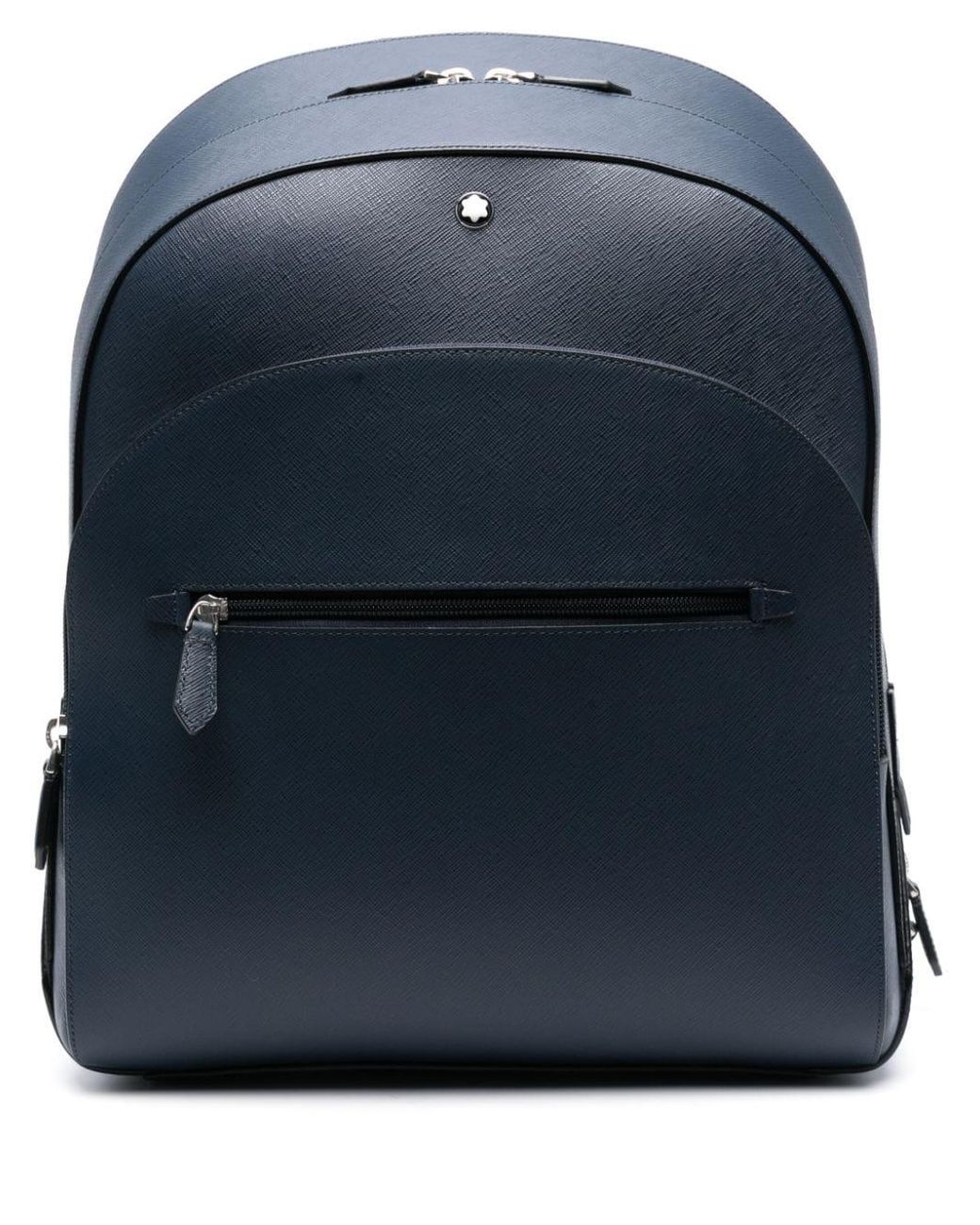 Montblanc Large Sartorial Leather Backpack in Blue for Men | Lyst