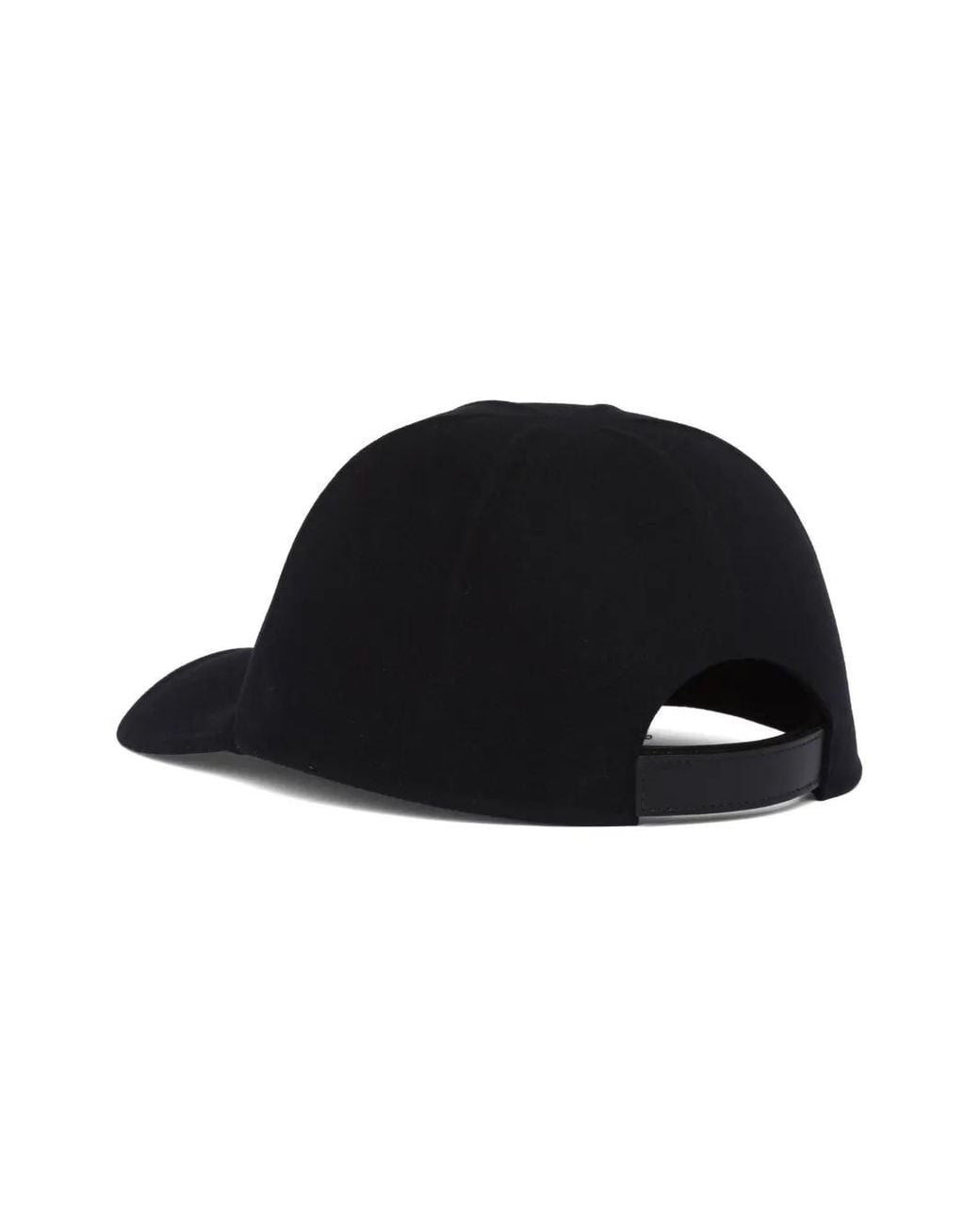 Prada Triangle-Logo Felt Baseball Cap in Black for Men | Lyst