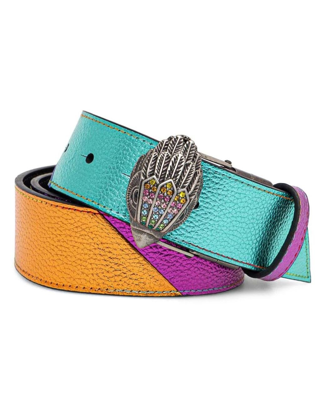 Kurt Geiger Eagle Reversible Belt in Blue | Lyst