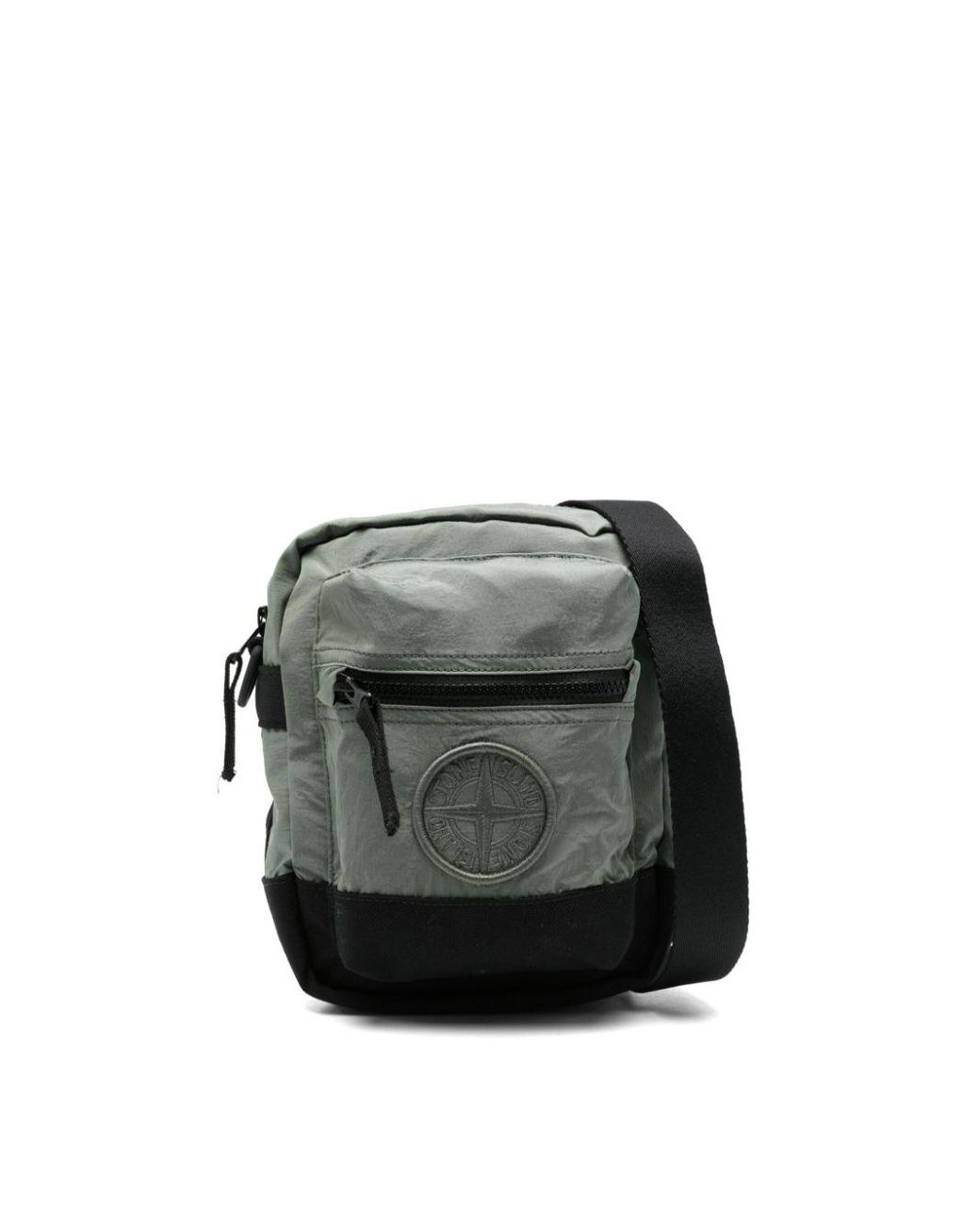 Stone Island Compass-Badge Messenger Bag in Black for Men | Lyst