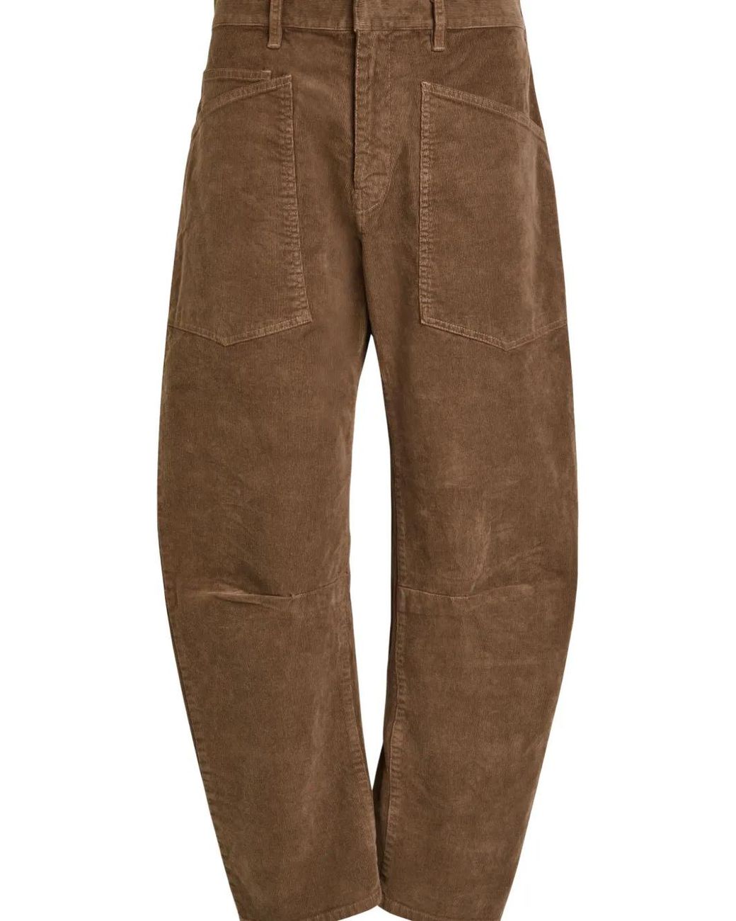 Nili Lotan Shon Pocket Corduroy Trousers in Natural | Lyst