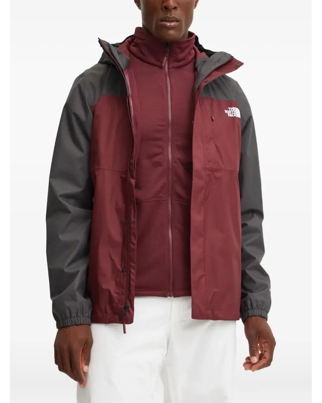 The North Face Quest Triclimate Hooded Performance Jacket in Red for ...