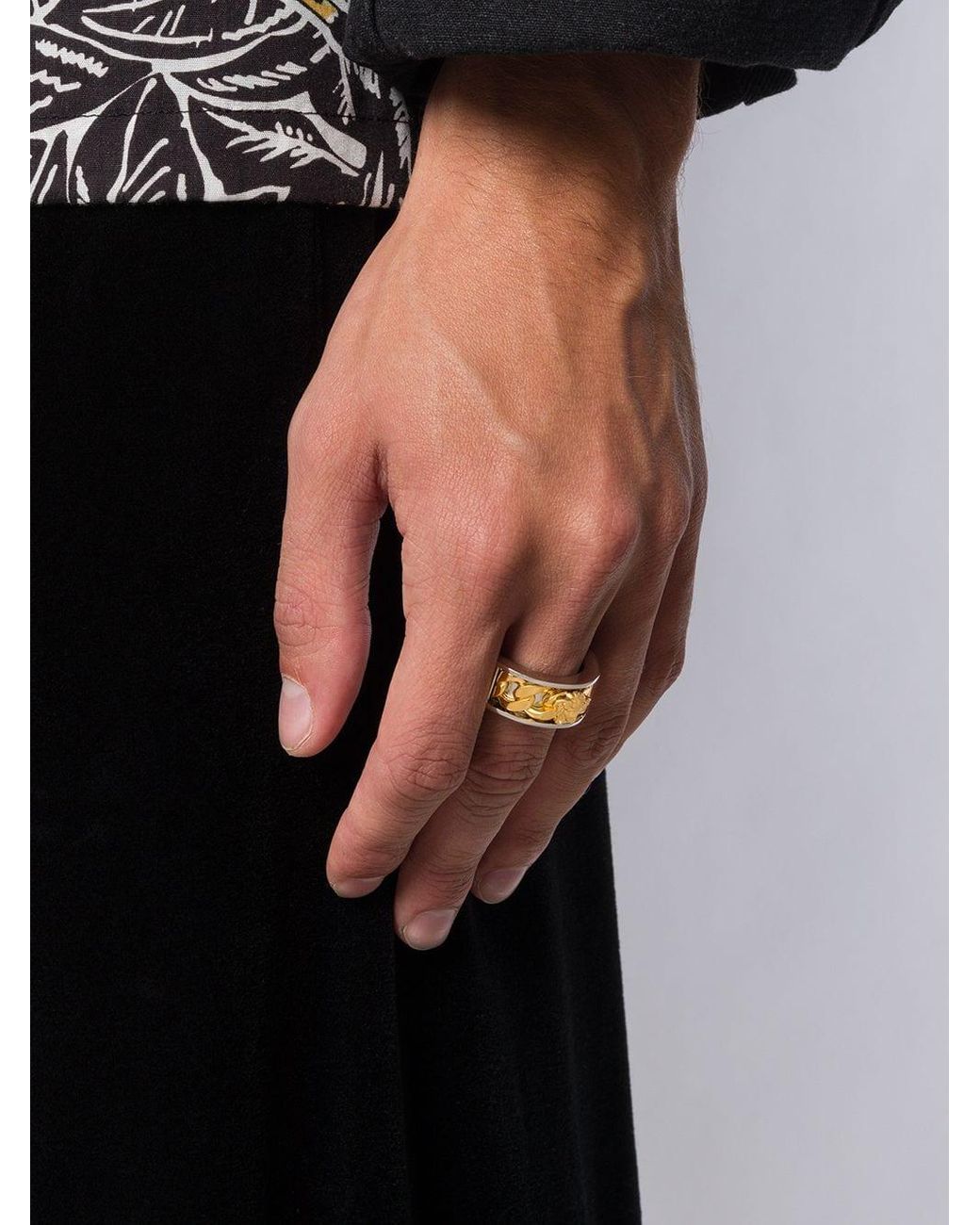 Chained medusa ring store