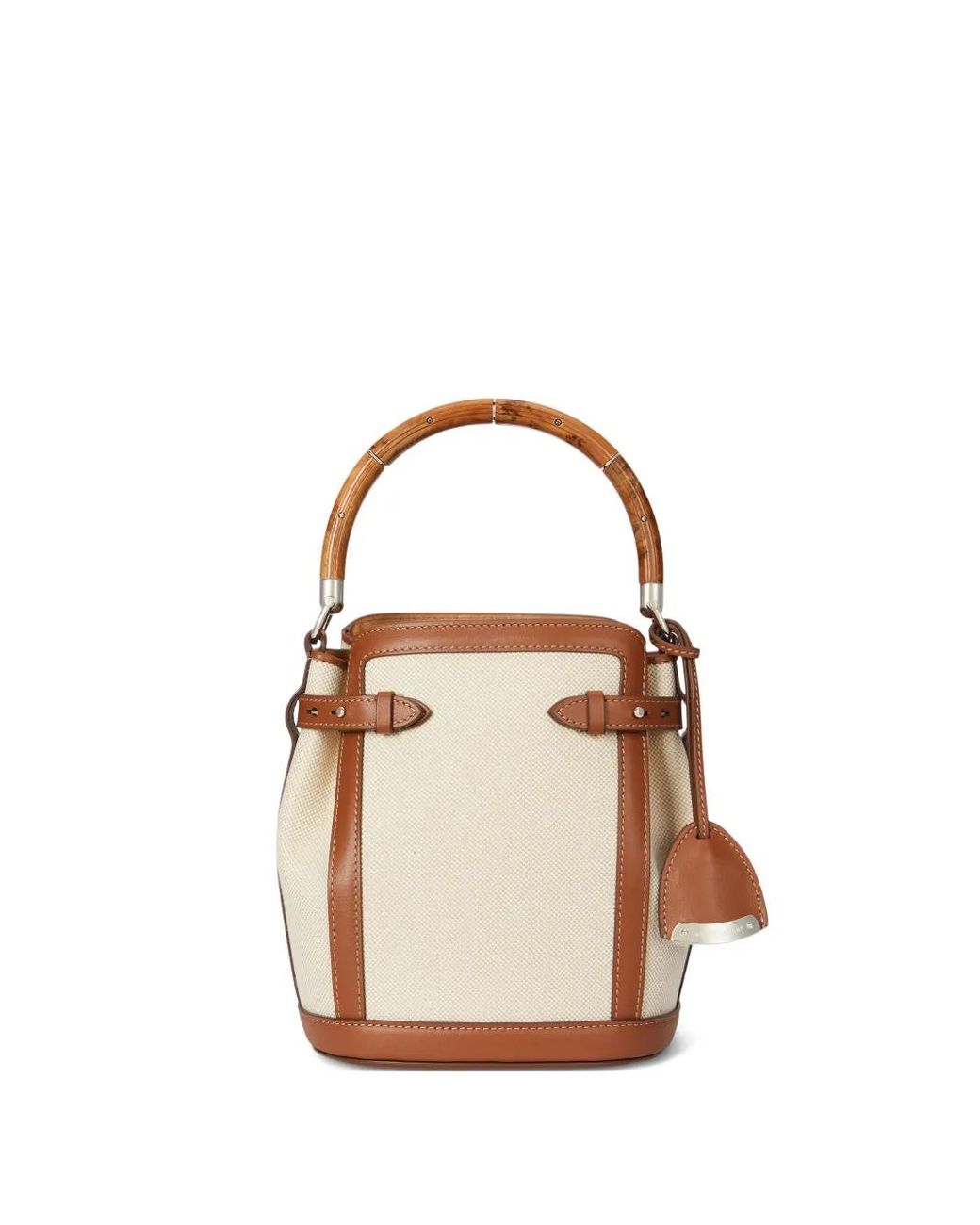 Ralph Lauren Cotton Bucket Bag in Metallic | Lyst