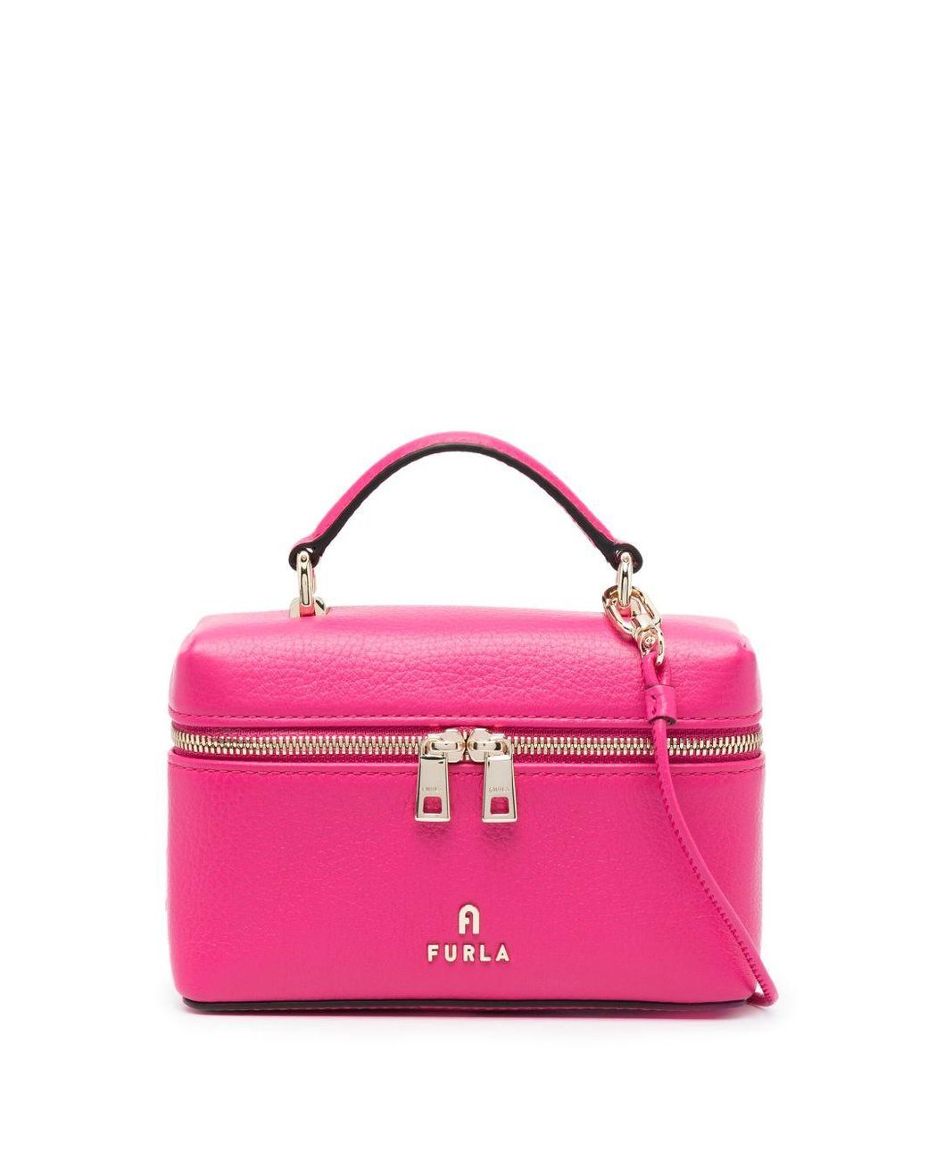 Furla Mini Camelia Leather Crossbody Bag in Pink | Lyst