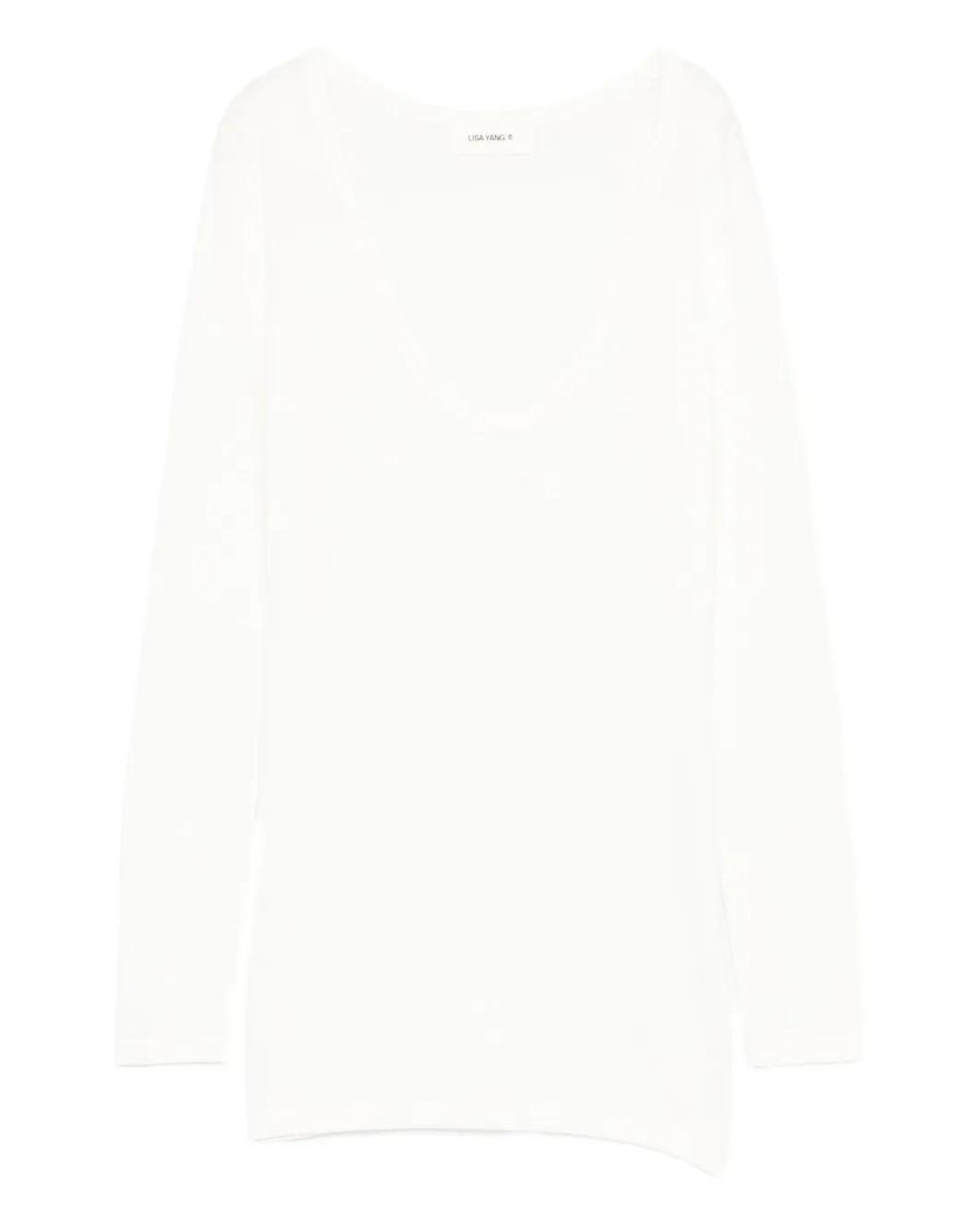 Lisa Yang Amalea Scoop-Neck Top in White | Lyst UK