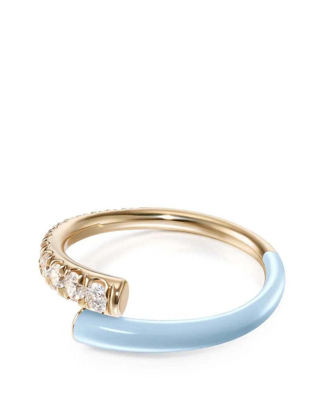 Melissa Kaye 18K Pastel Lola Pinky Ring in Metallic | Lyst UK