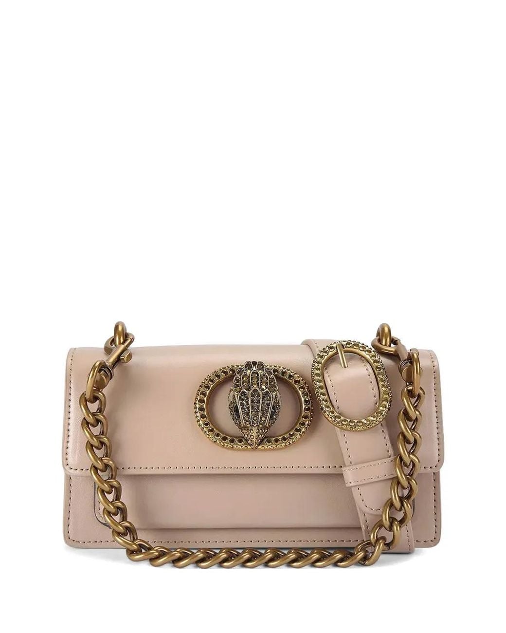 Kurt Geiger Jewel Chain Cross Body Bag in Natural | Lyst