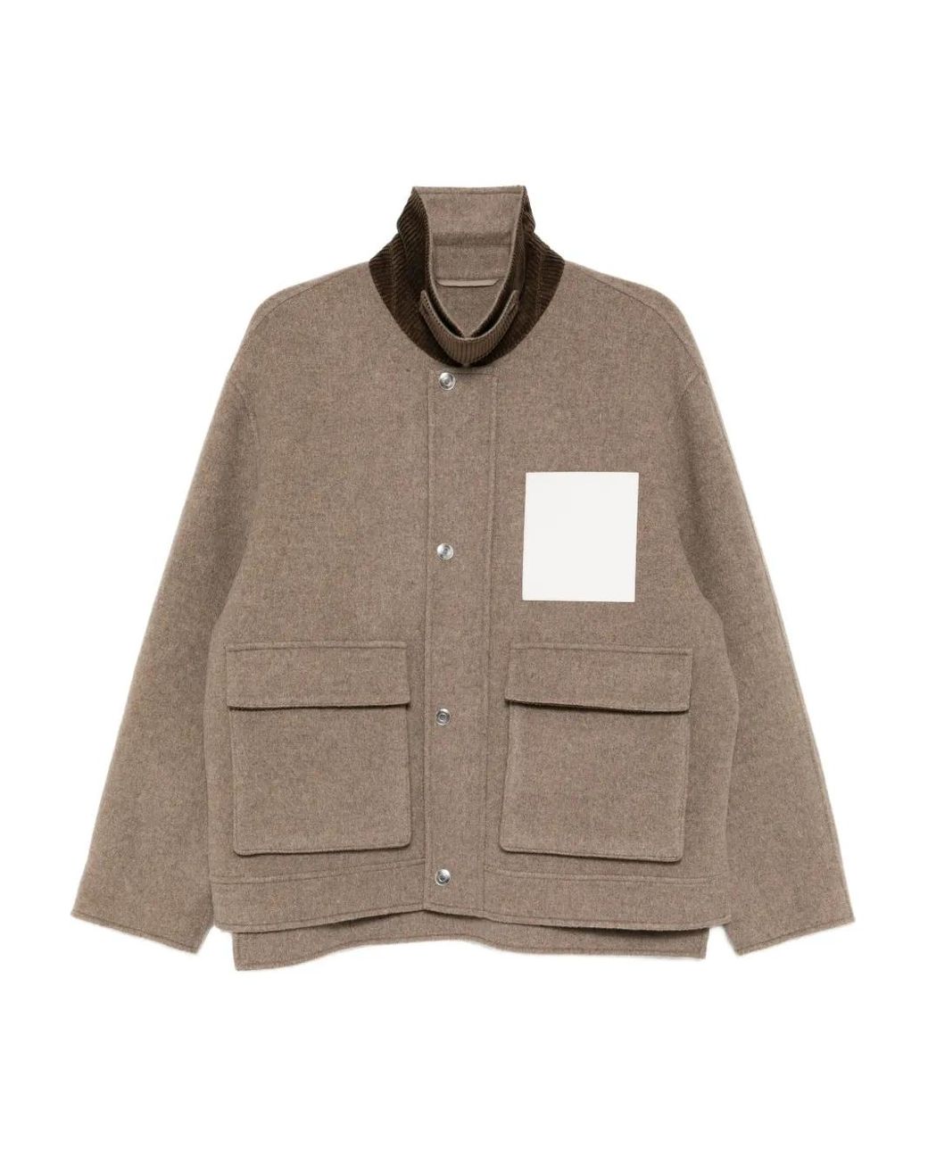 CROQUIS Sheep Wool Loose Jacket in Brown for Men | Lyst