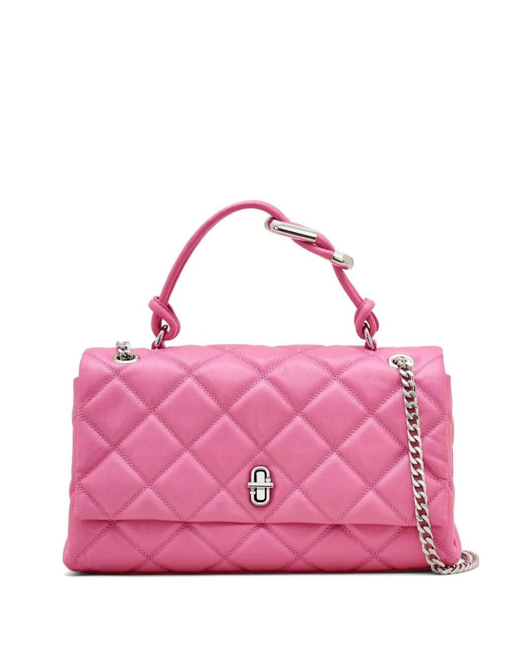 Marc Jacobs The Quilted Dual Convertible Shoulder Bag in Pink | Lyst