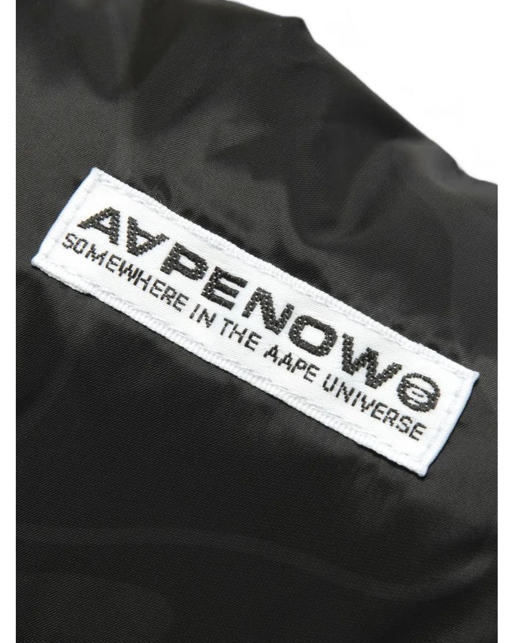 Aape By A Bathing Ape Logo Puffer Jacket in Black for Men | Lyst