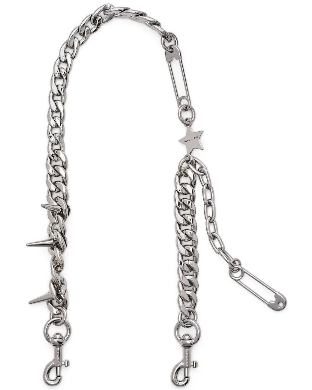 Marc Jacobs The Star Chain Shoulder Strap in White | Lyst