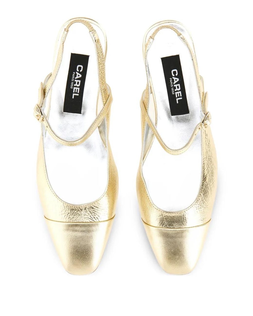 CAREL PARIS Slingback Heel Pumps in White | Lyst