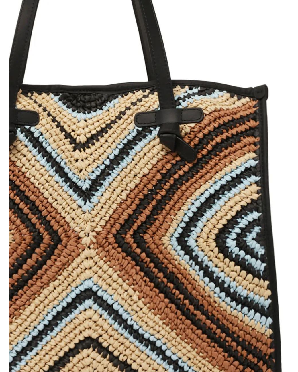 MARCELLA CLUB Chevron Tote Bag in Black | Lyst UK