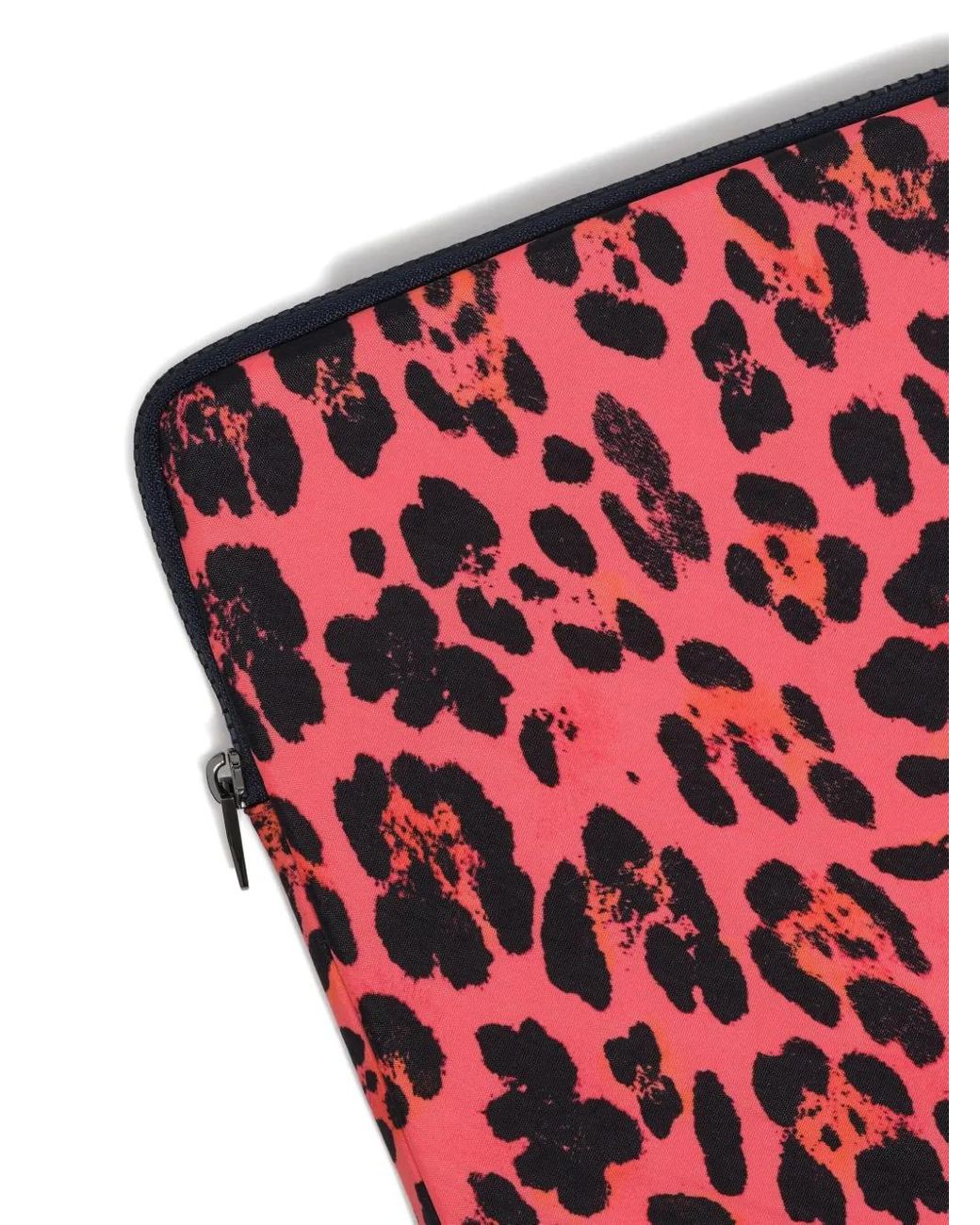 Bimba Y Lola Leopard-Print Laptop Sleeve in Red | Lyst UK