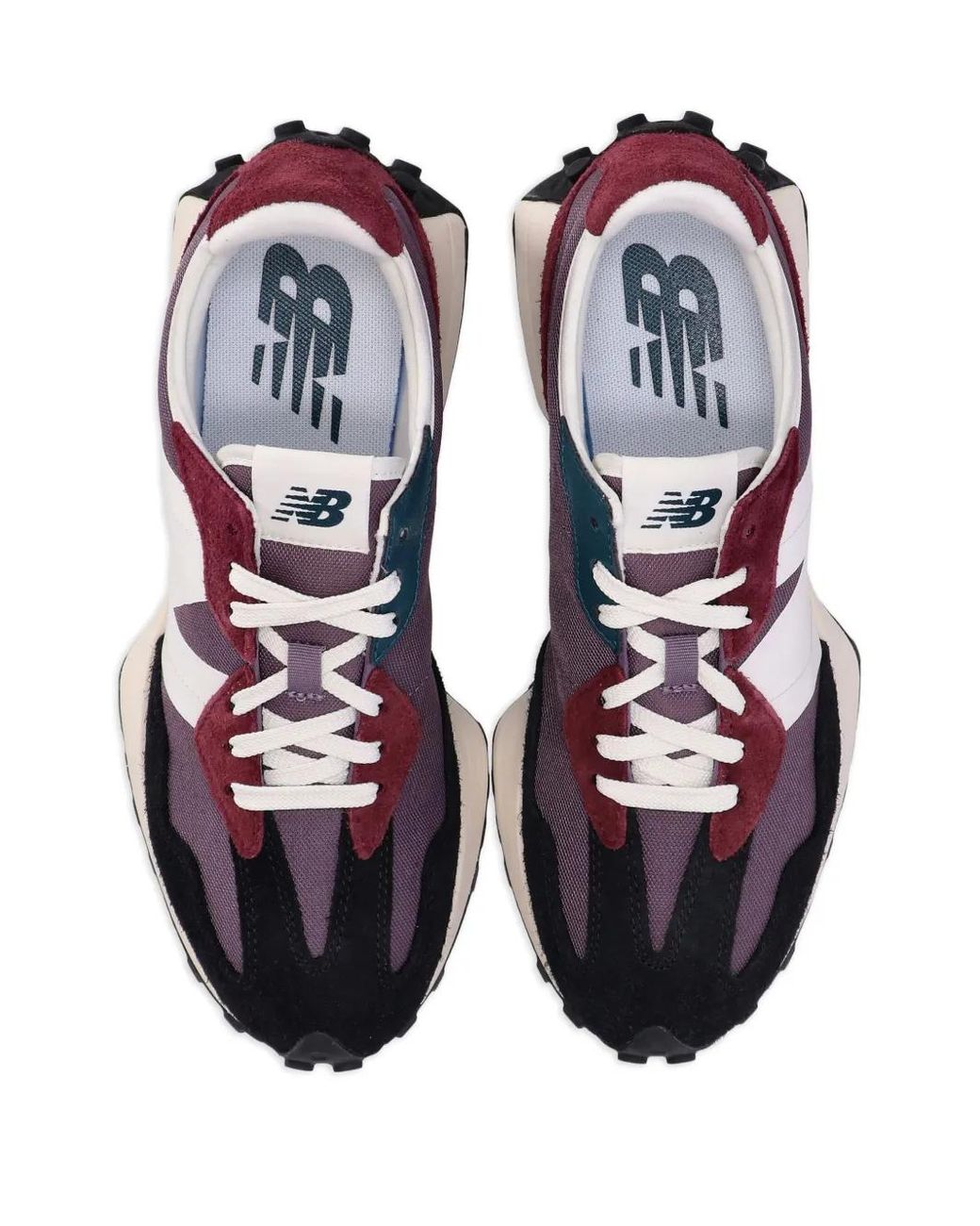 New Balance 327 Logo-Patch Sneakers in Purple for Men | Lyst