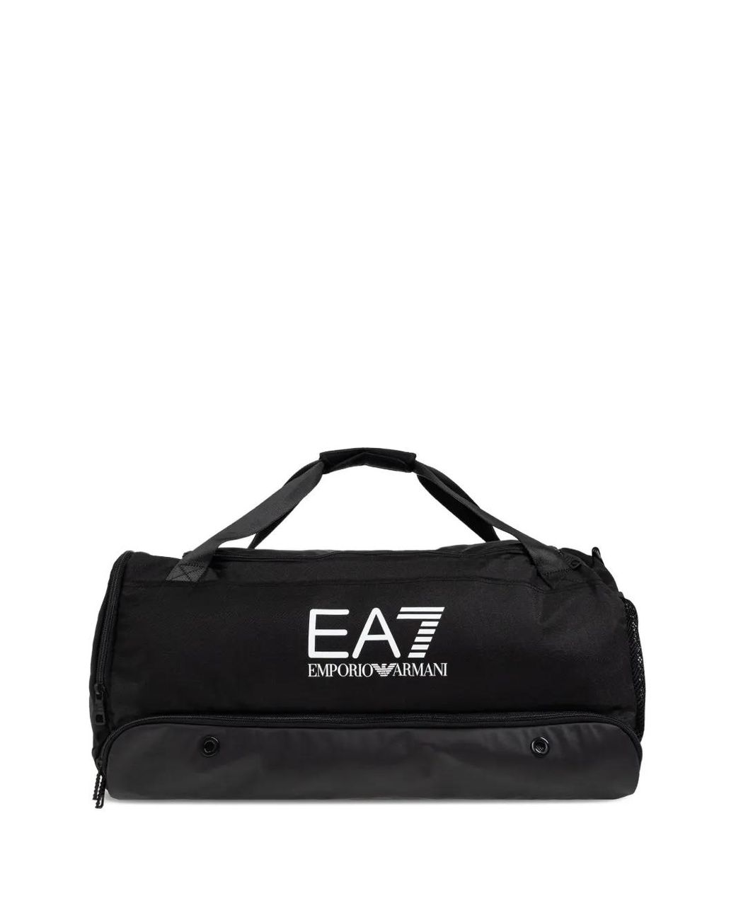 EA7 Ea7 Logo Duffel Bag in Black | Lyst