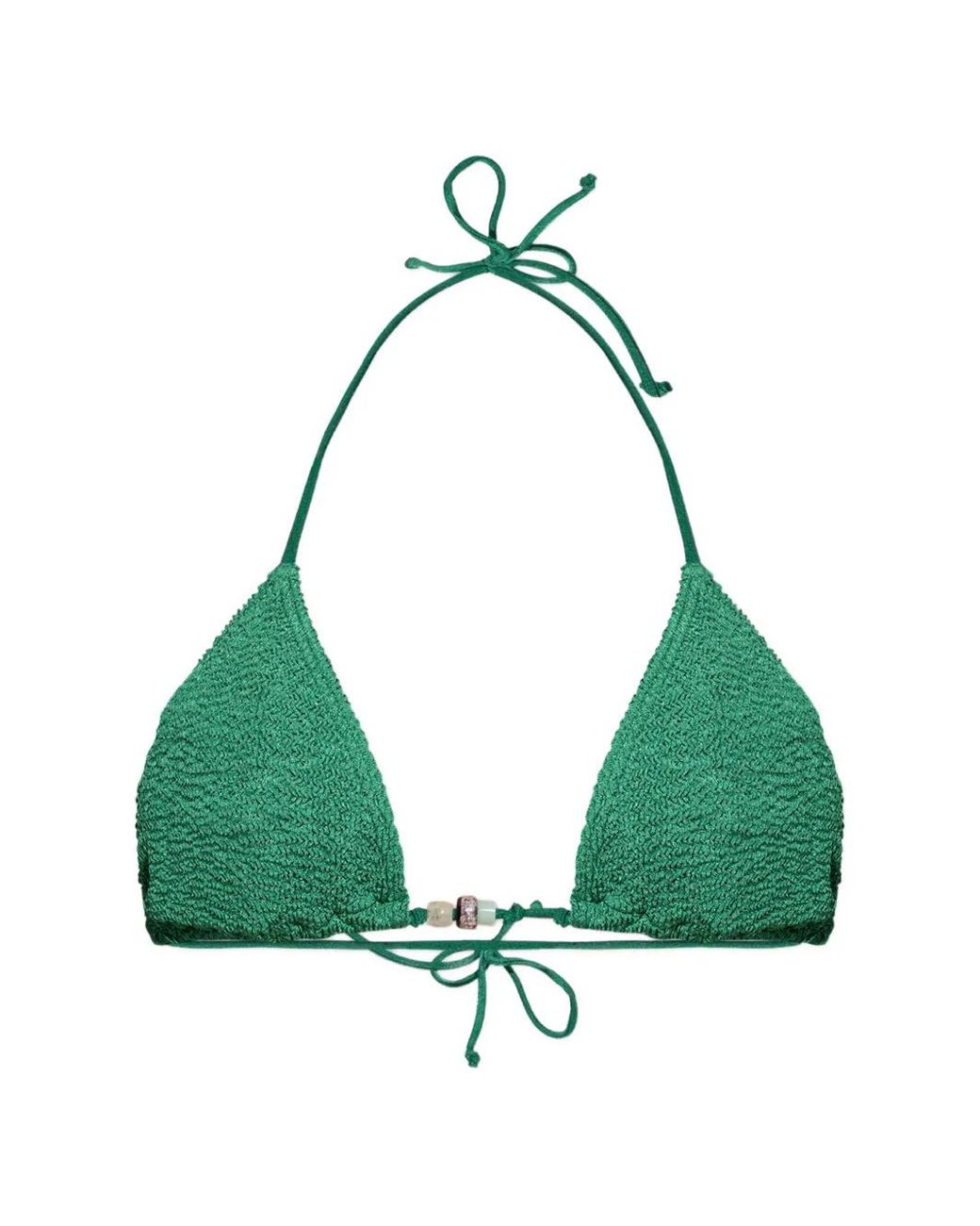 Bondeye Ingrid Triangle Bikini Top in Green | Lyst Canada