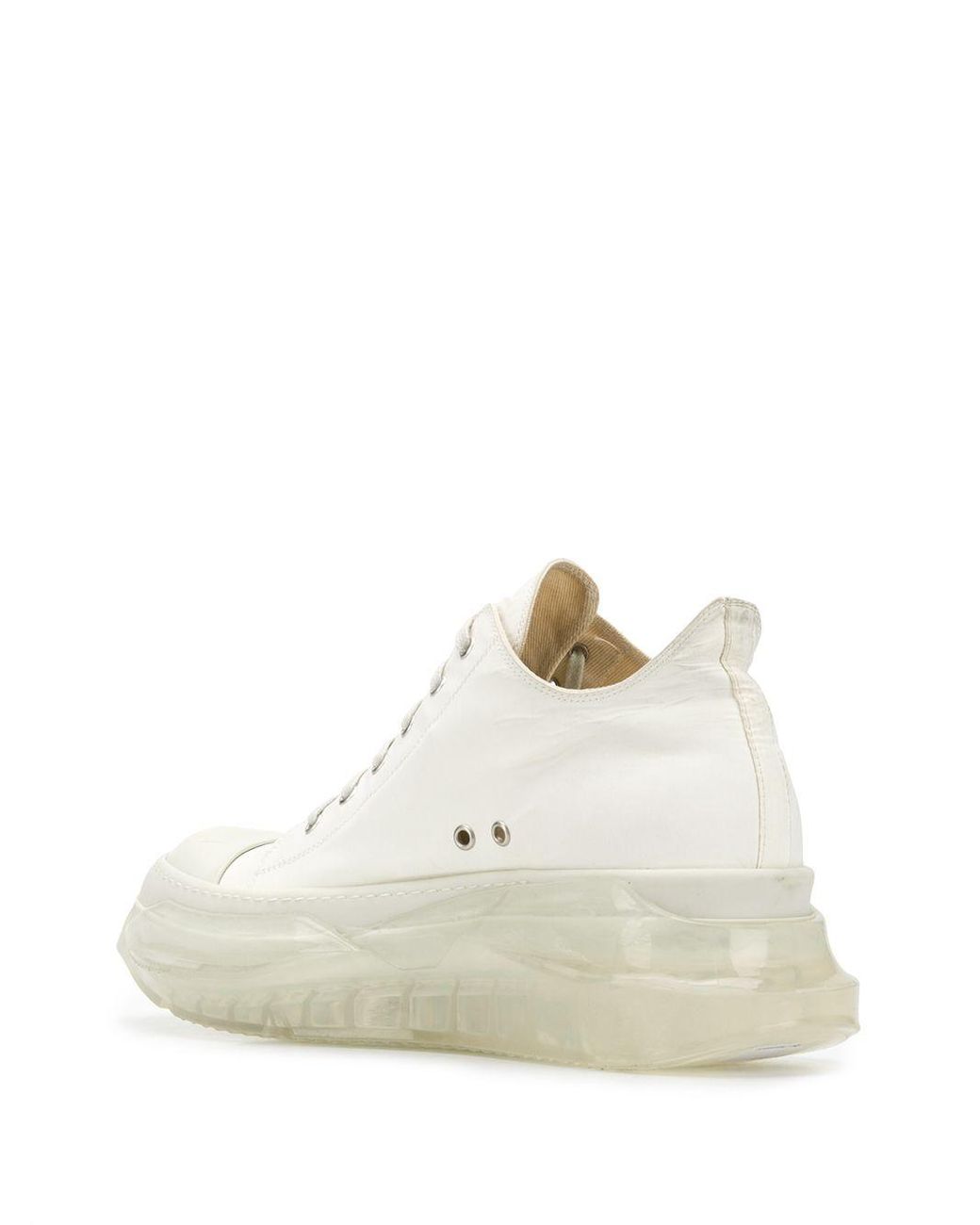Rick Owens Clear Sole Flatform Sneakers in White for Men | Lyst Rick Owens Clear Sole Flatform Sneakers in White for Men | Lyst