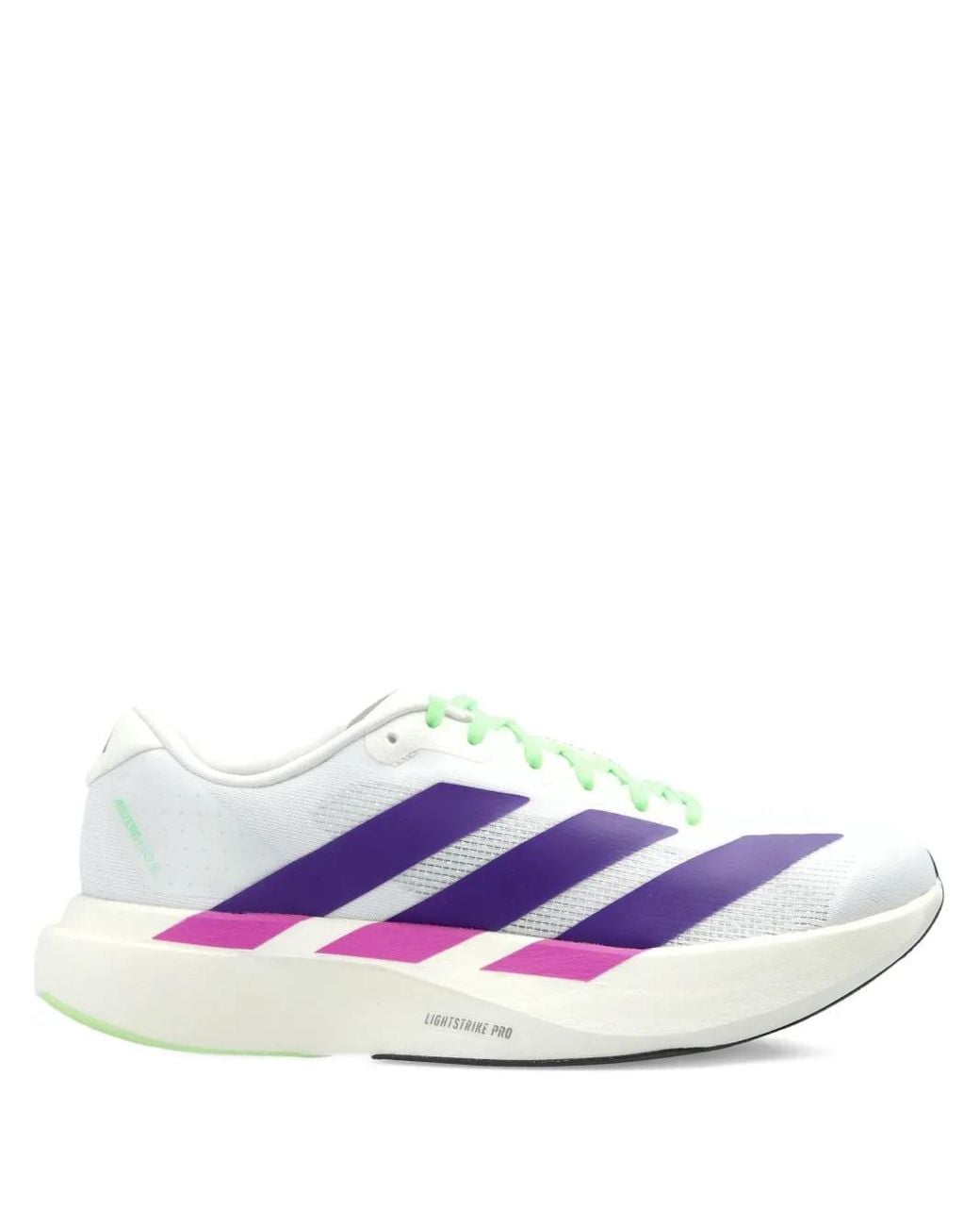 adidas Adizero Evo Three-Striped Sneakers in White | Lyst