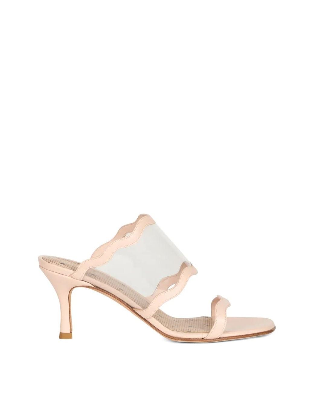 Red(V) Scalloped Sandals in White | Lyst
