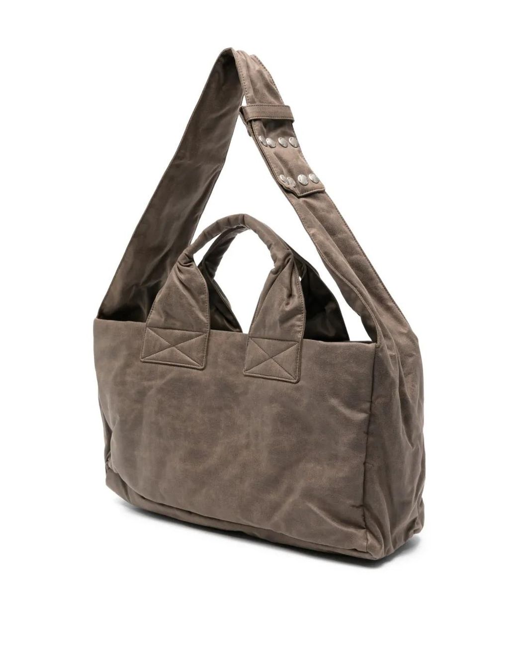 OPEN YY Venti Double-Handle Messenger Bag in Brown | Lyst